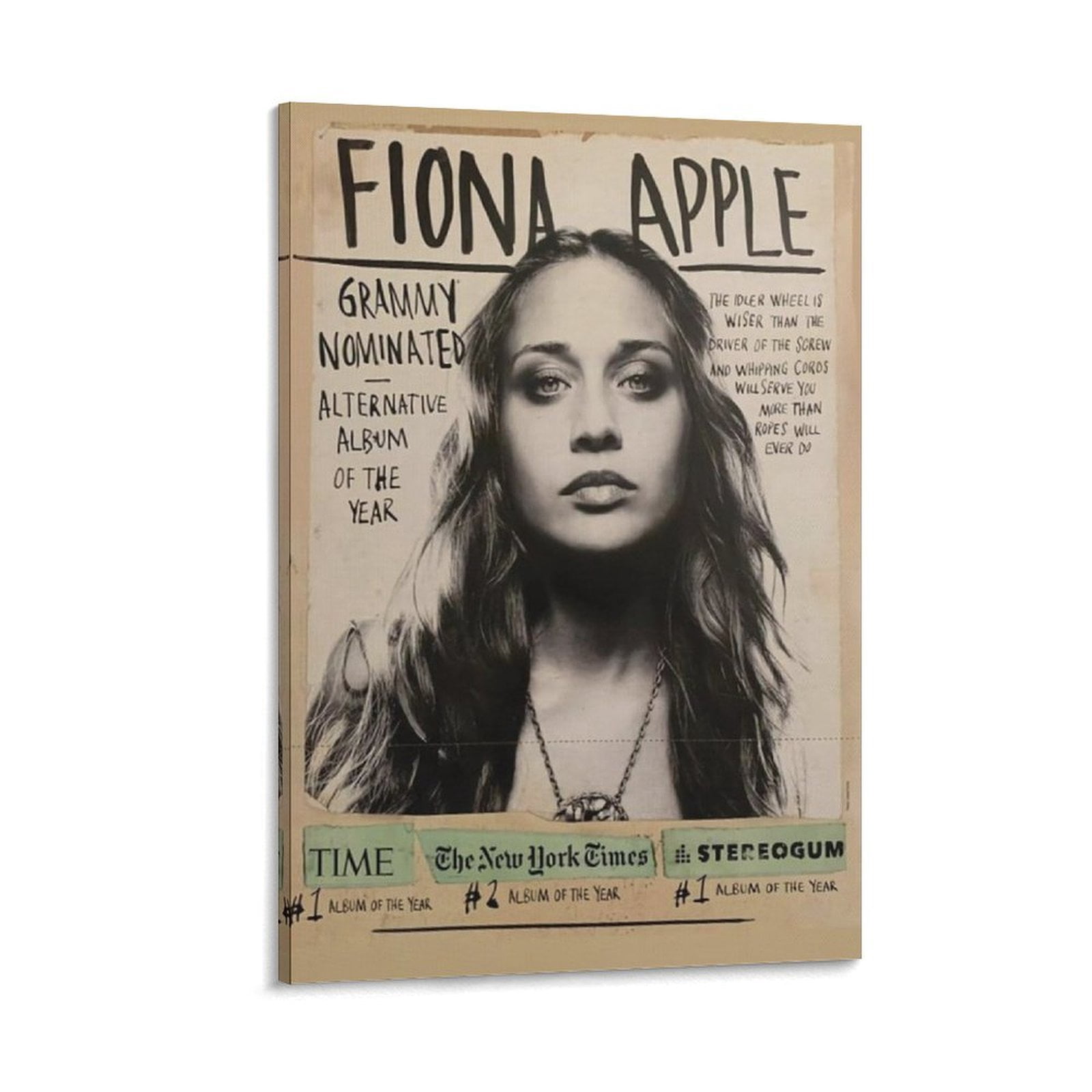 Fiona Apple Poster (16) Artworks Canvas Poster Room Aesthetic Wall Art ...