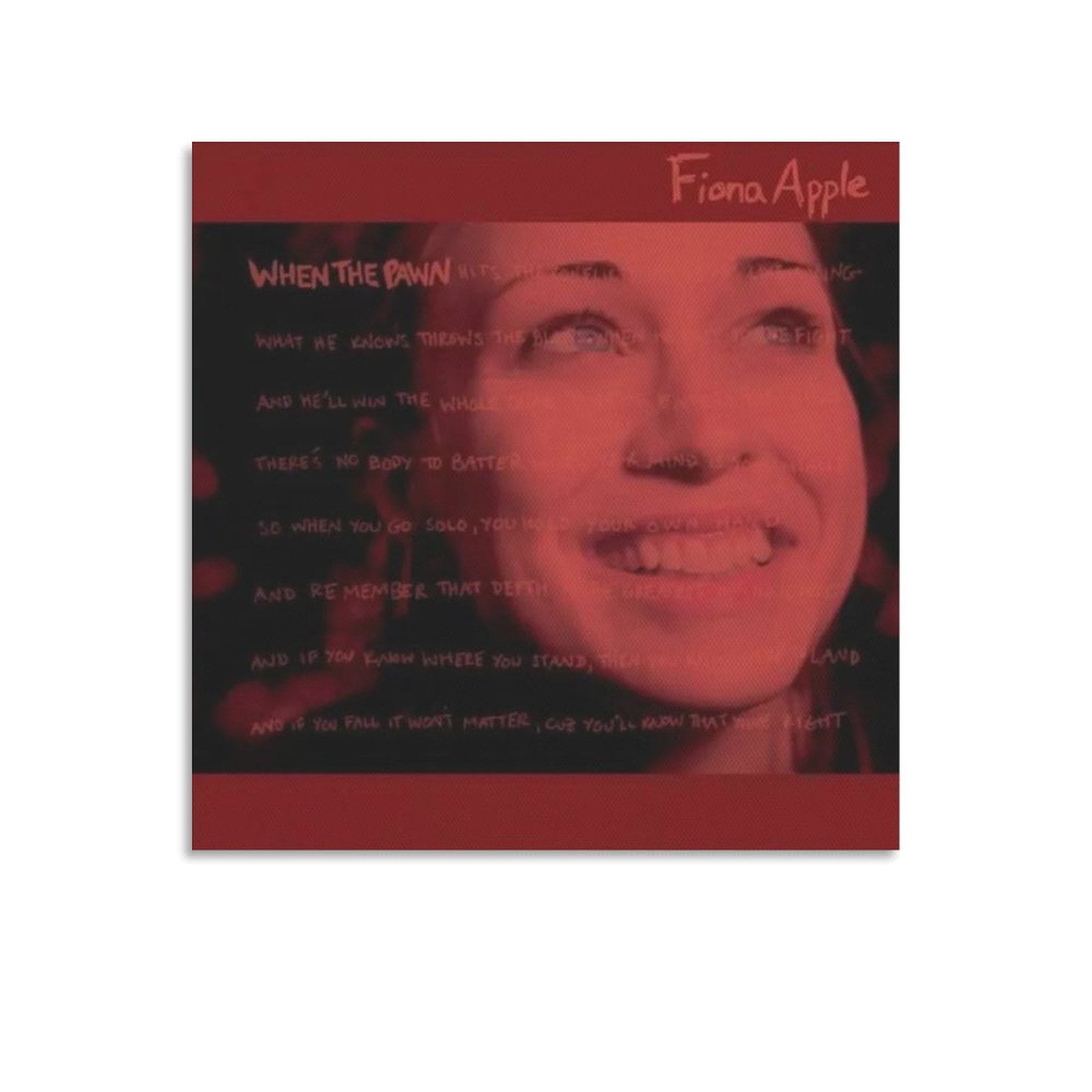 Fiona Apple When The Pewn Poster 4 Canvas Wall Art Poster Decorative ...