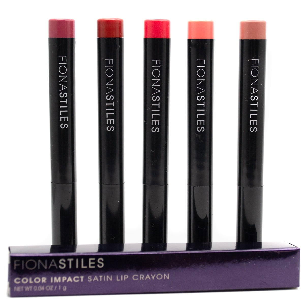 Fiona Stiles COLOR IMPACT Satin Lip Crayon 5pc Set: Bonnie Brae, Couer ...