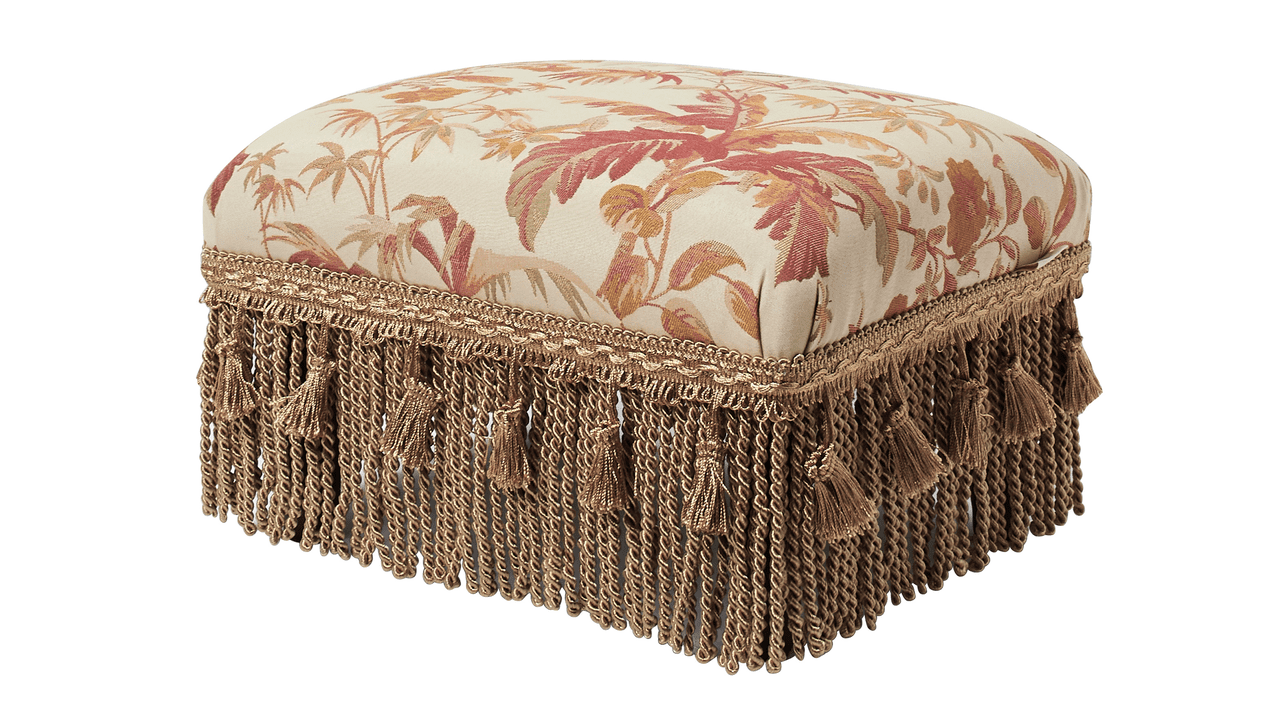 Fiona Traditional Decorative Footstool, Light Coral - Walmart.com