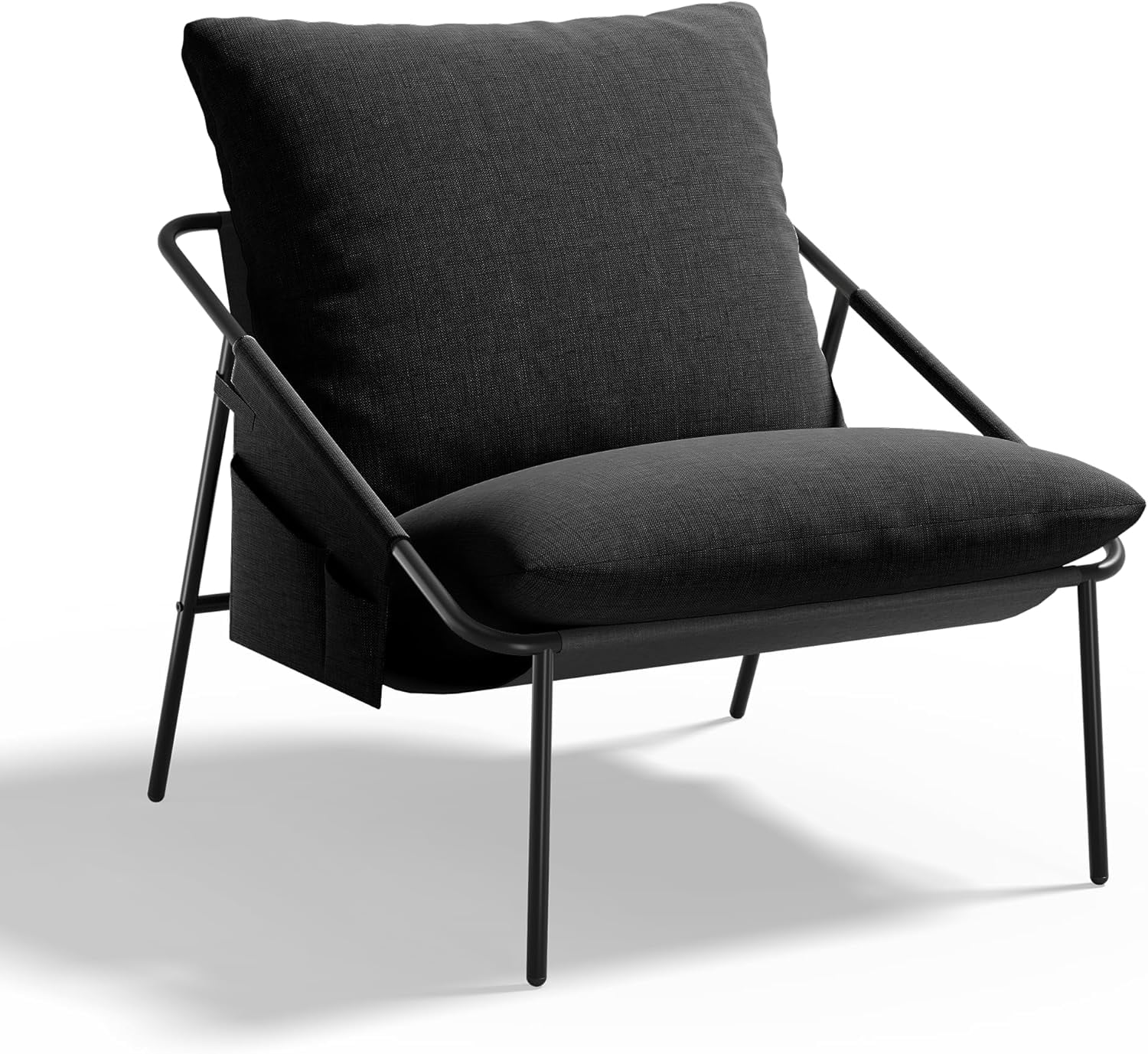 Fiona's magic Side Chair, Midcentury Modern Single Sofa with Fluffy ...