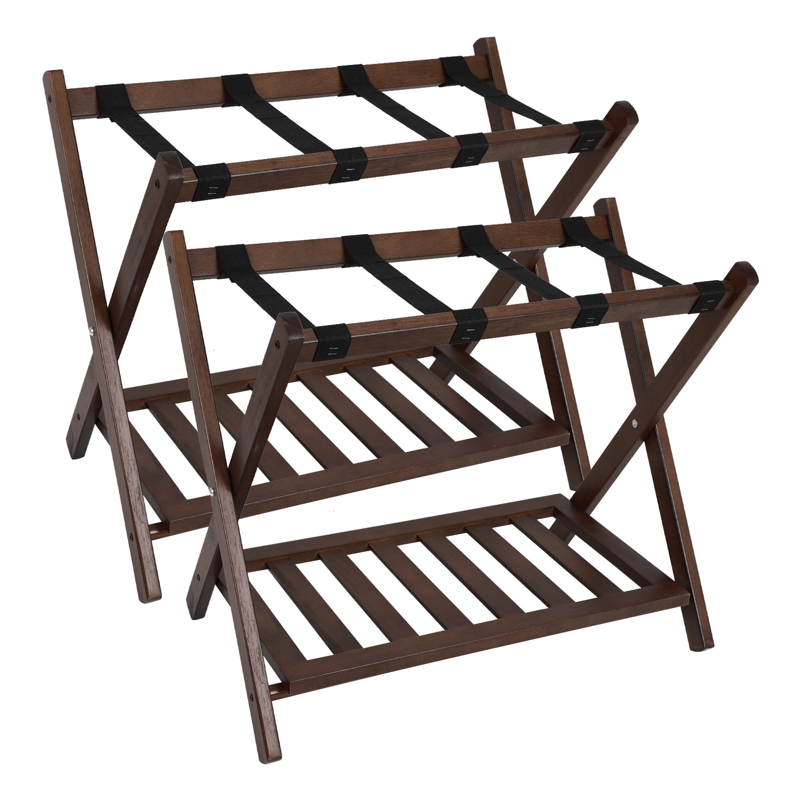 Free Shipping! Fionafurn 2 Pack Luggage Rack , Wooden Folding Luggage ...
