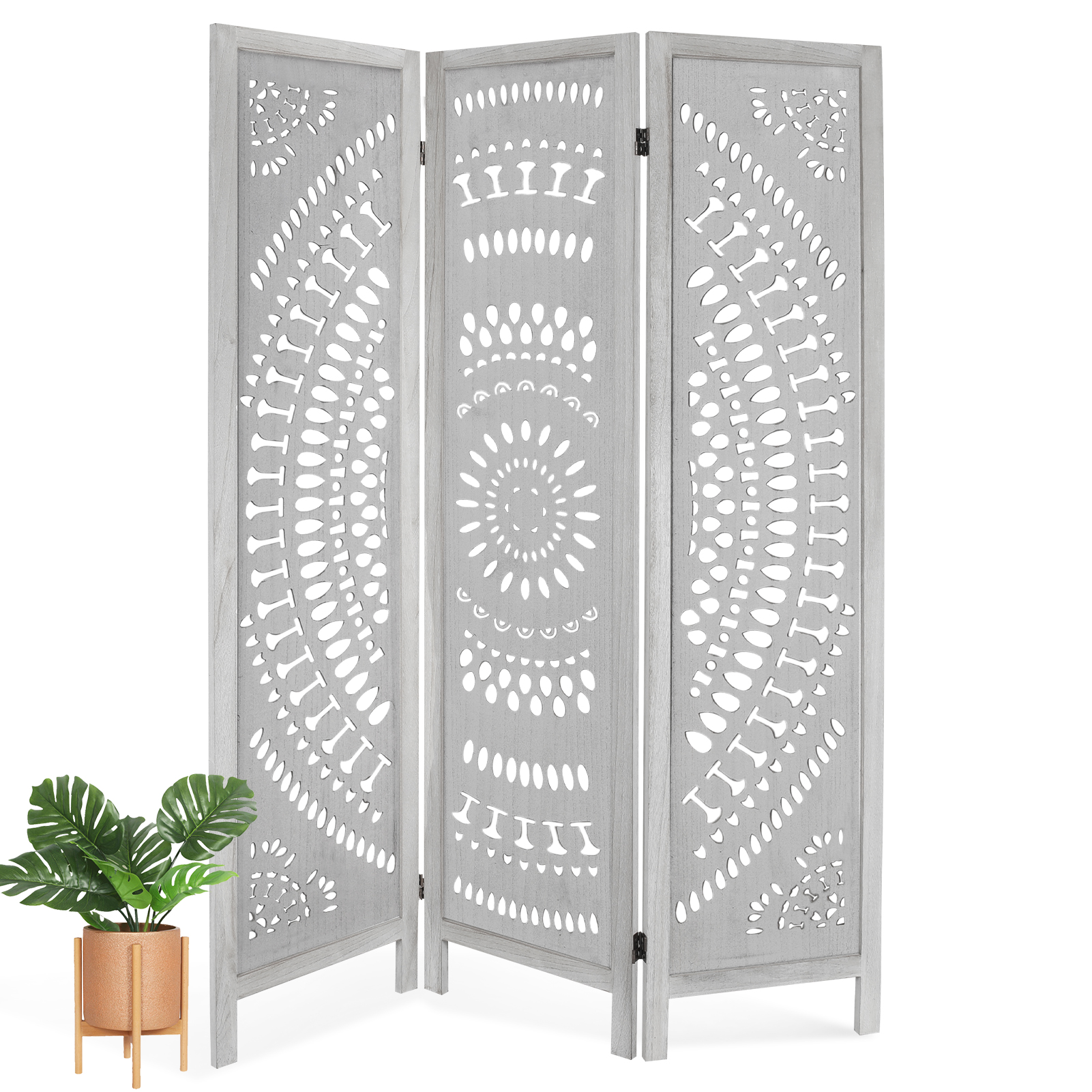 Fionafurn 3 Panel Room Divider Screen,collapsible with Intricately ...