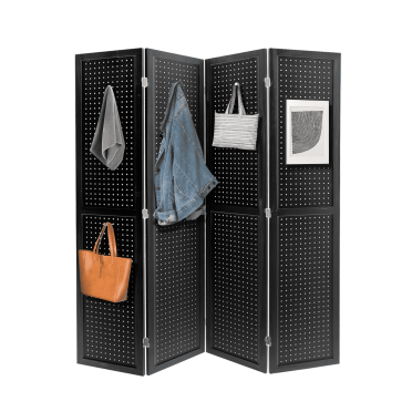 Fionafurn 4 Panel Cutout Room Divider Fully Assembled Wooden Room ...