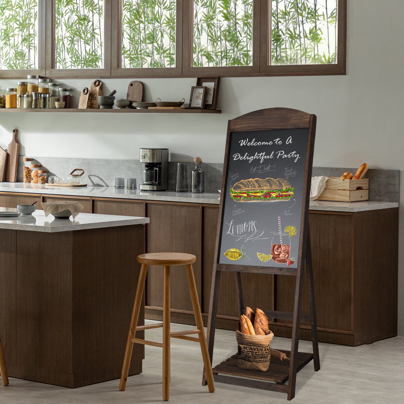 Fionafurn 45"(H) Chalkboard Outside A-frame Free Standing Easel ...