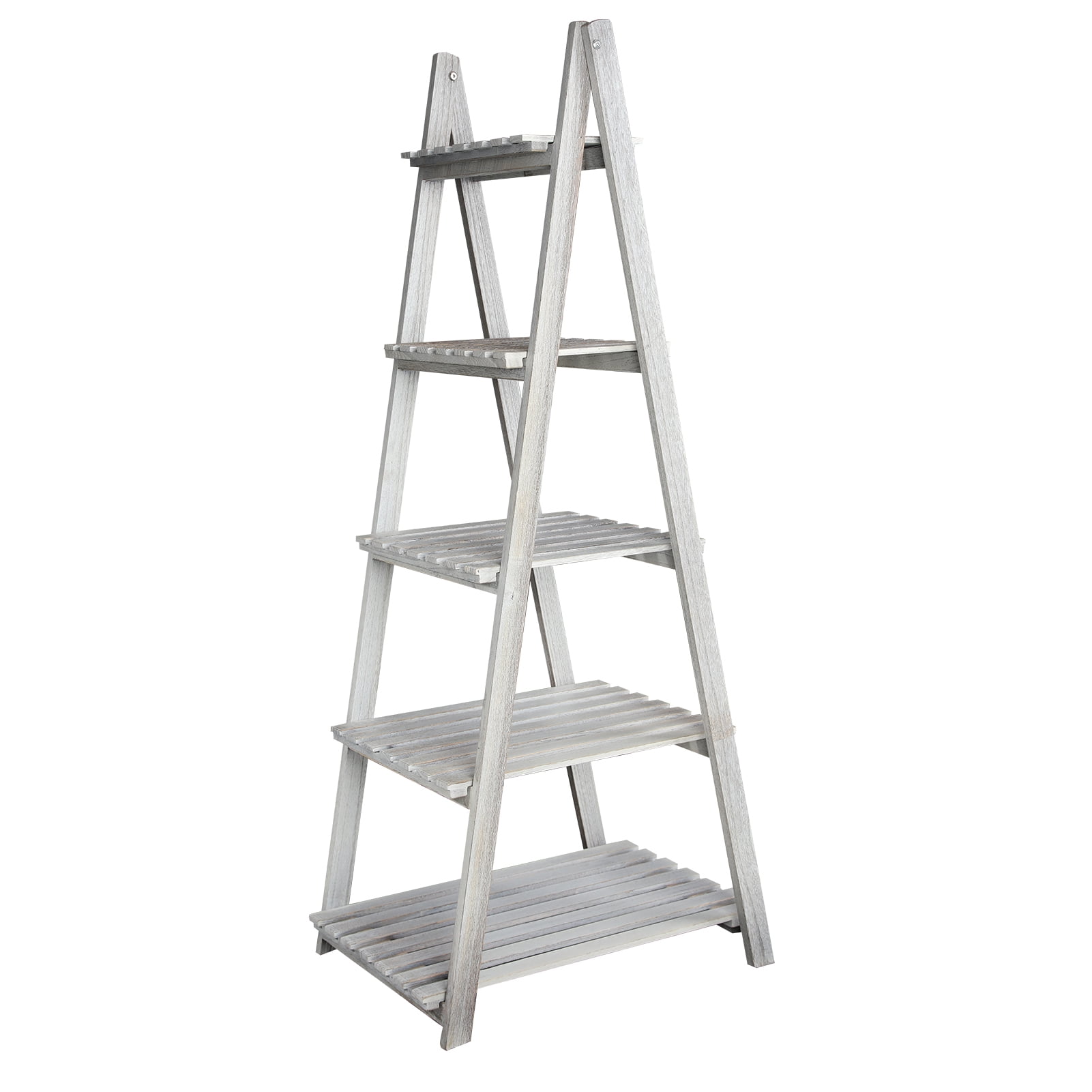 Fionafurn 5-Tier 51'' Ladder Shelf Bookshelf Bookcase Storage Display ...