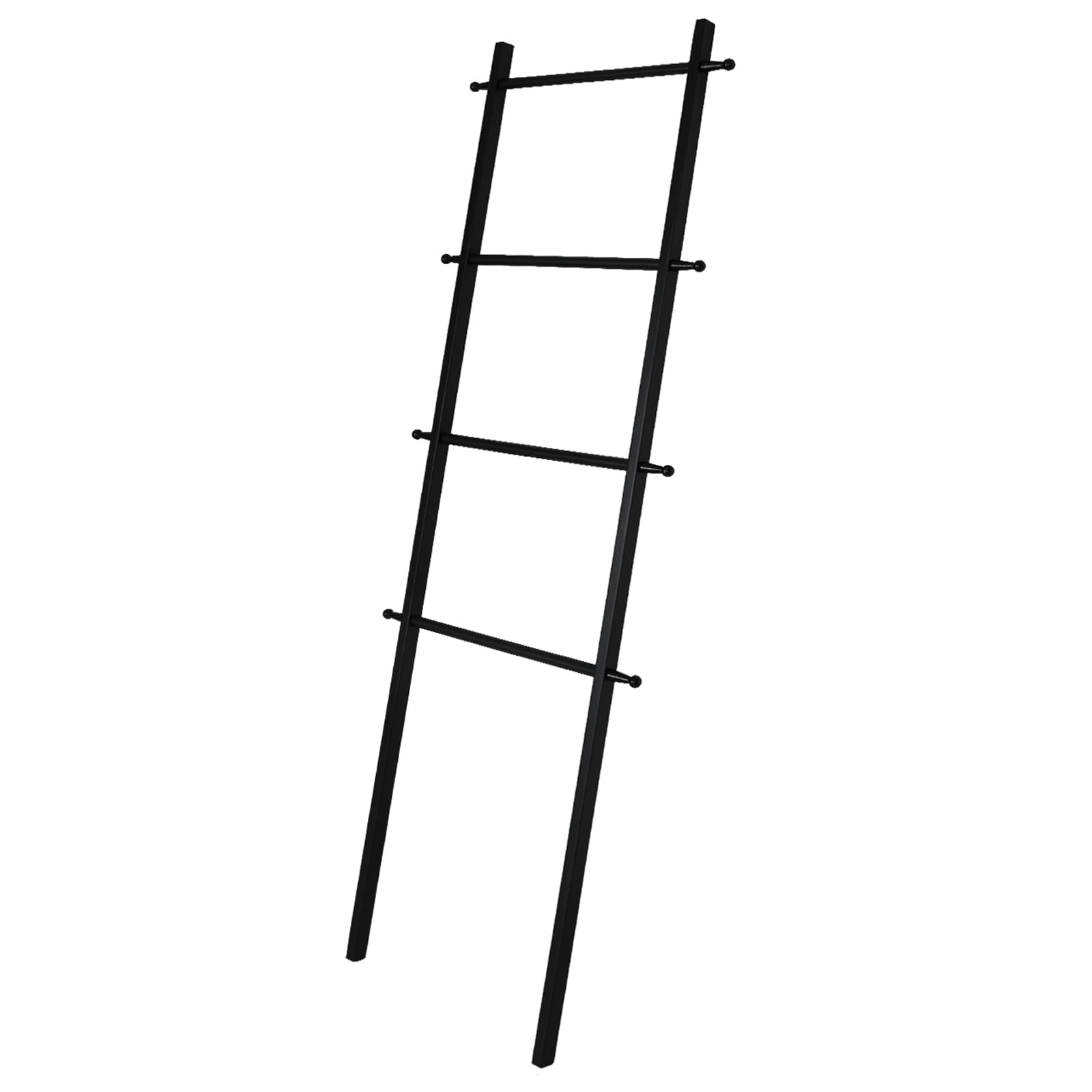 Fionafurn Blanket Ladder, 59in Tall Decorative Wooden Rack, 4-Tier ...