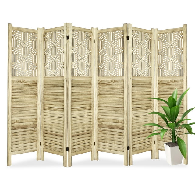 Fionafurn 6 Panel half-Cutout Room Divider , Foldable Privacy Screens ...