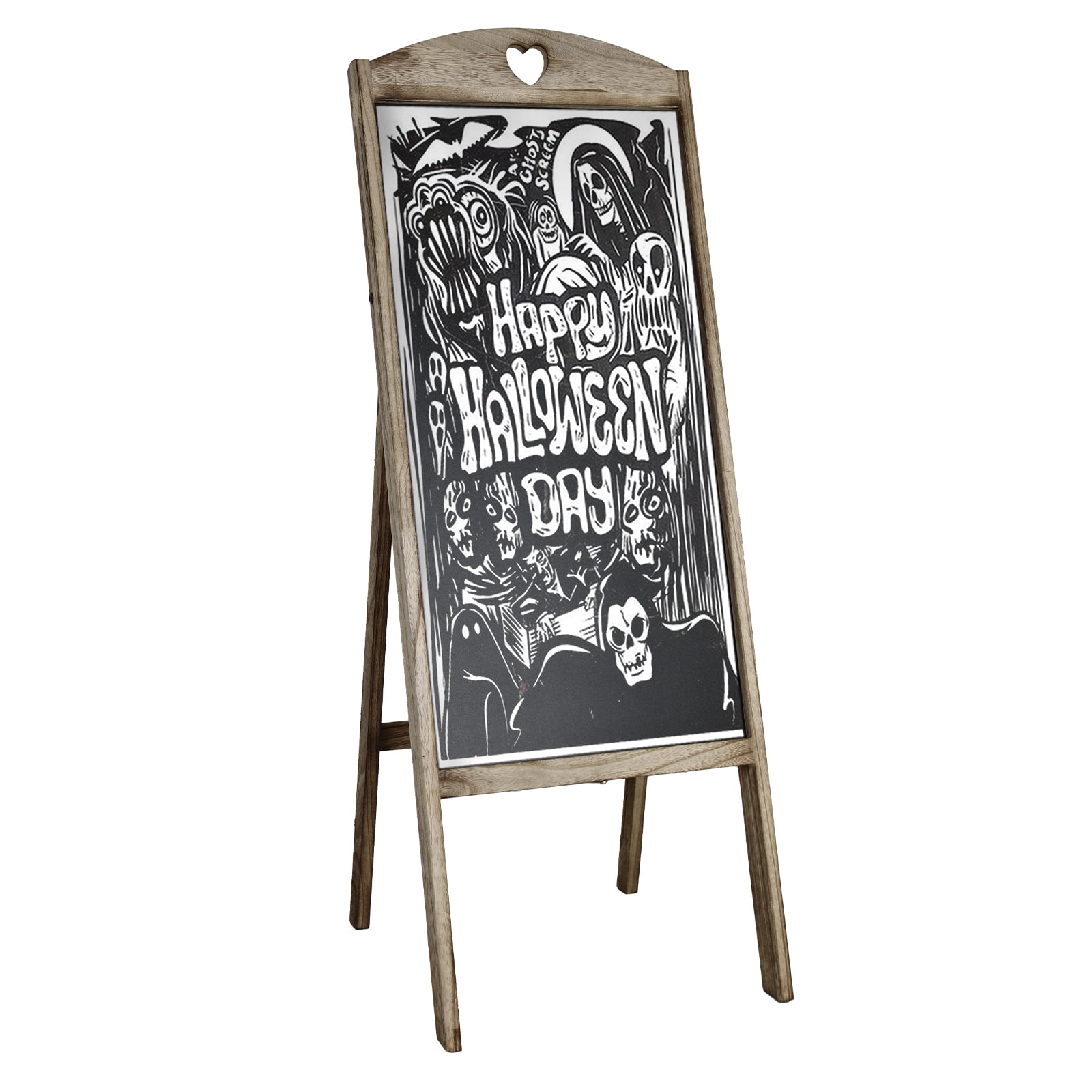 Fionafurn Wood Magnetic Free Standing Chalkboard A Frame Menu Message ...