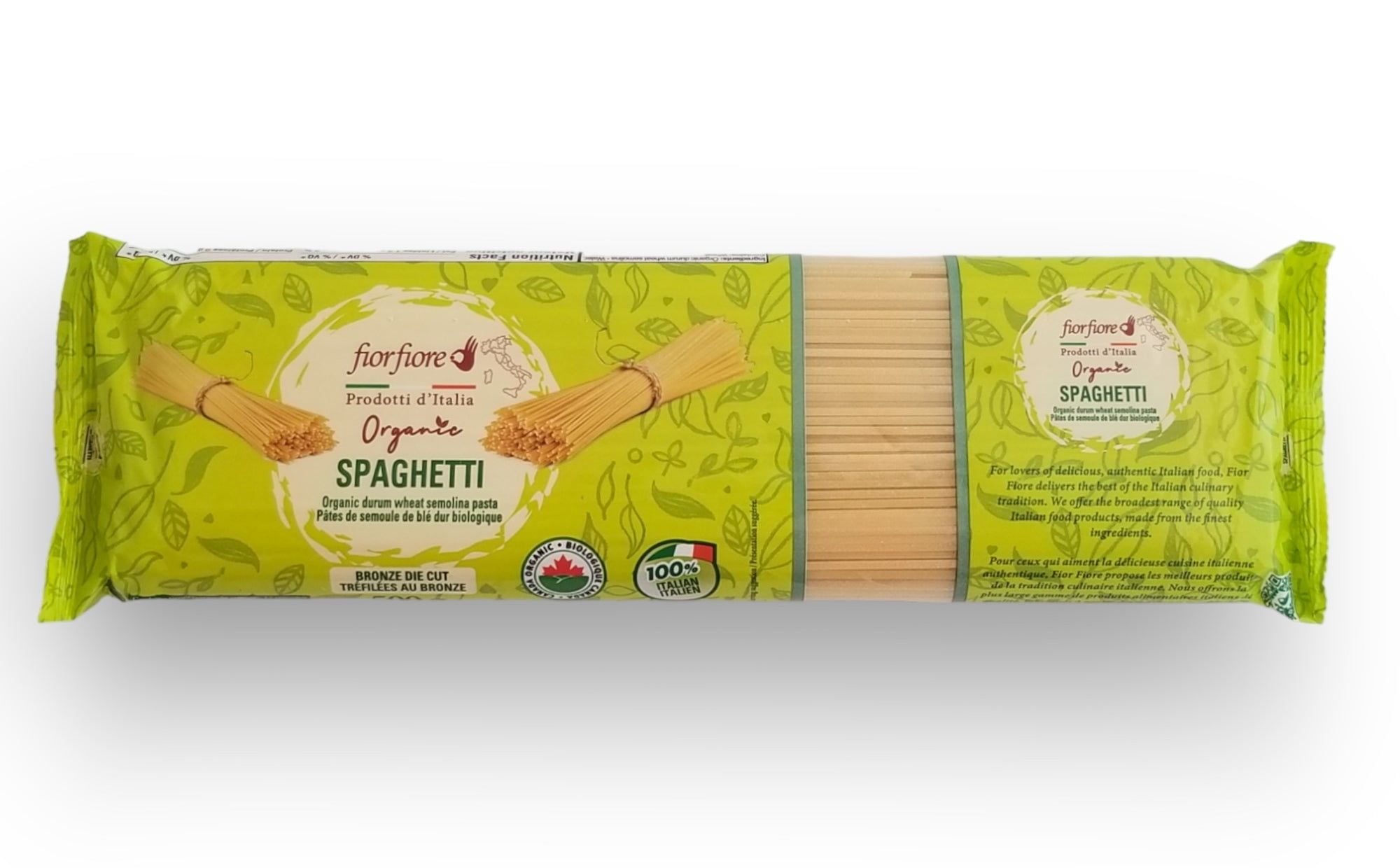 Fior Fiore Organic Spaghetti Durum Wheat Semolina Pasta, 500g/17.5 oz ...