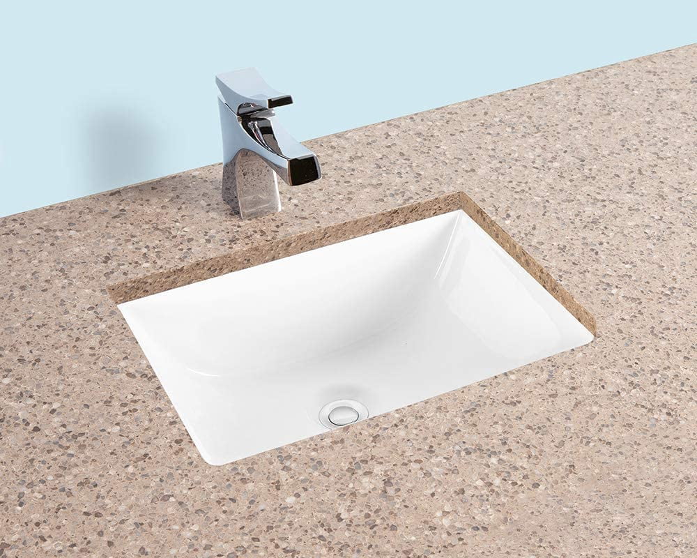 Fiore 181350, 18x13 Rectangle Undermount Bathroom Sink w/Concealed ...