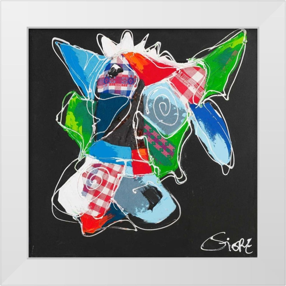 Fiore, Art 15x15 White Modern Wood Framed Museum Art Print Titled ...