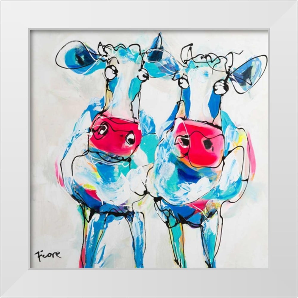 Fiore, Art 26x26 White Modern Wood Framed Museum Art Print Titled - we ...