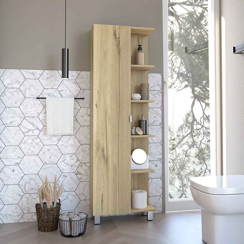 Fiore Linen Cabinet, with five shallow shelves - Walmart.com