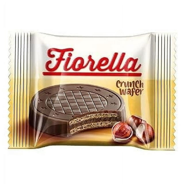 Fiorella Crunch Wafer Cookies, Chocolate Covered Crispy Thin Wafers ...