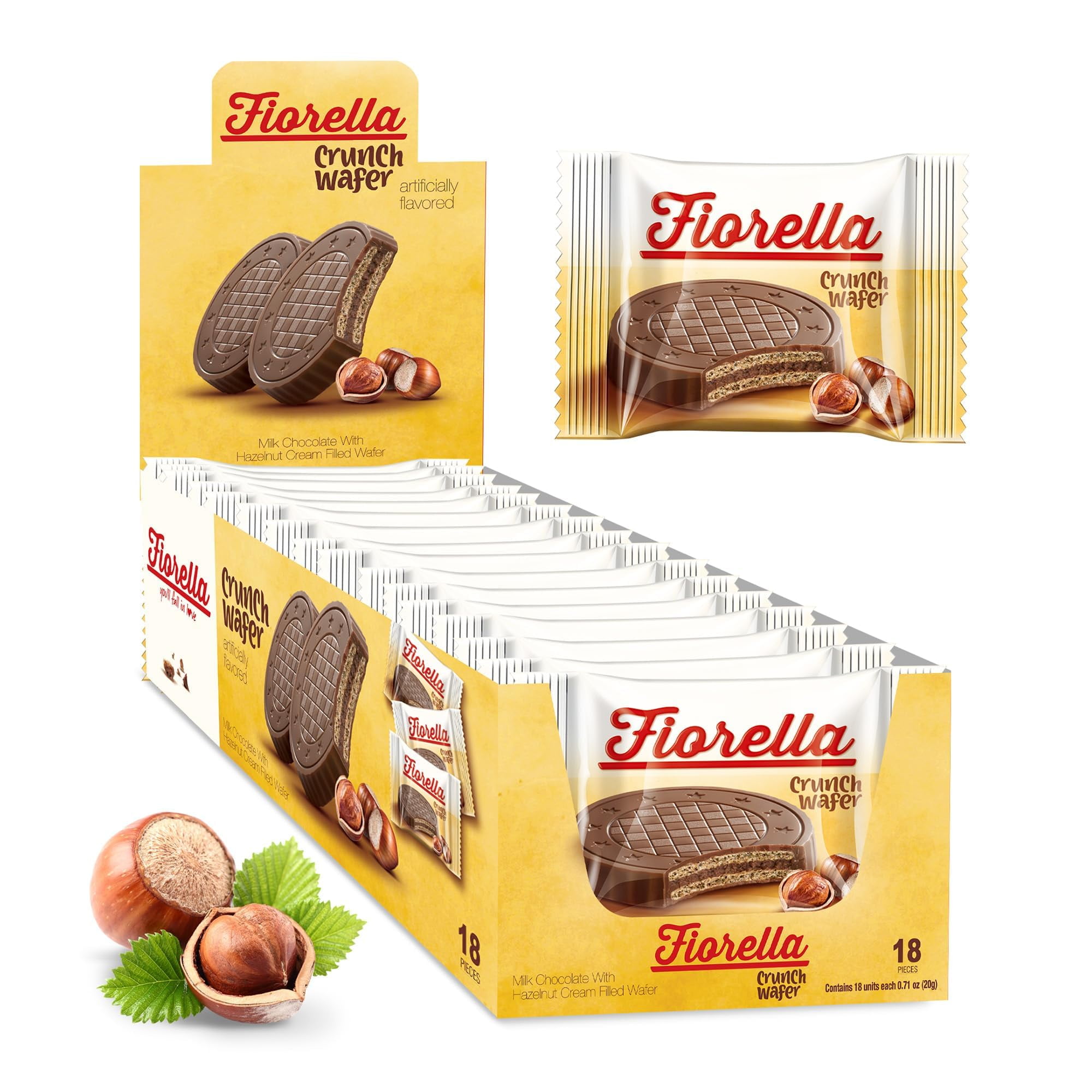 Fiorella Crunch Wafer Cookies SAF21 - Delicious Chocolate Covered ...