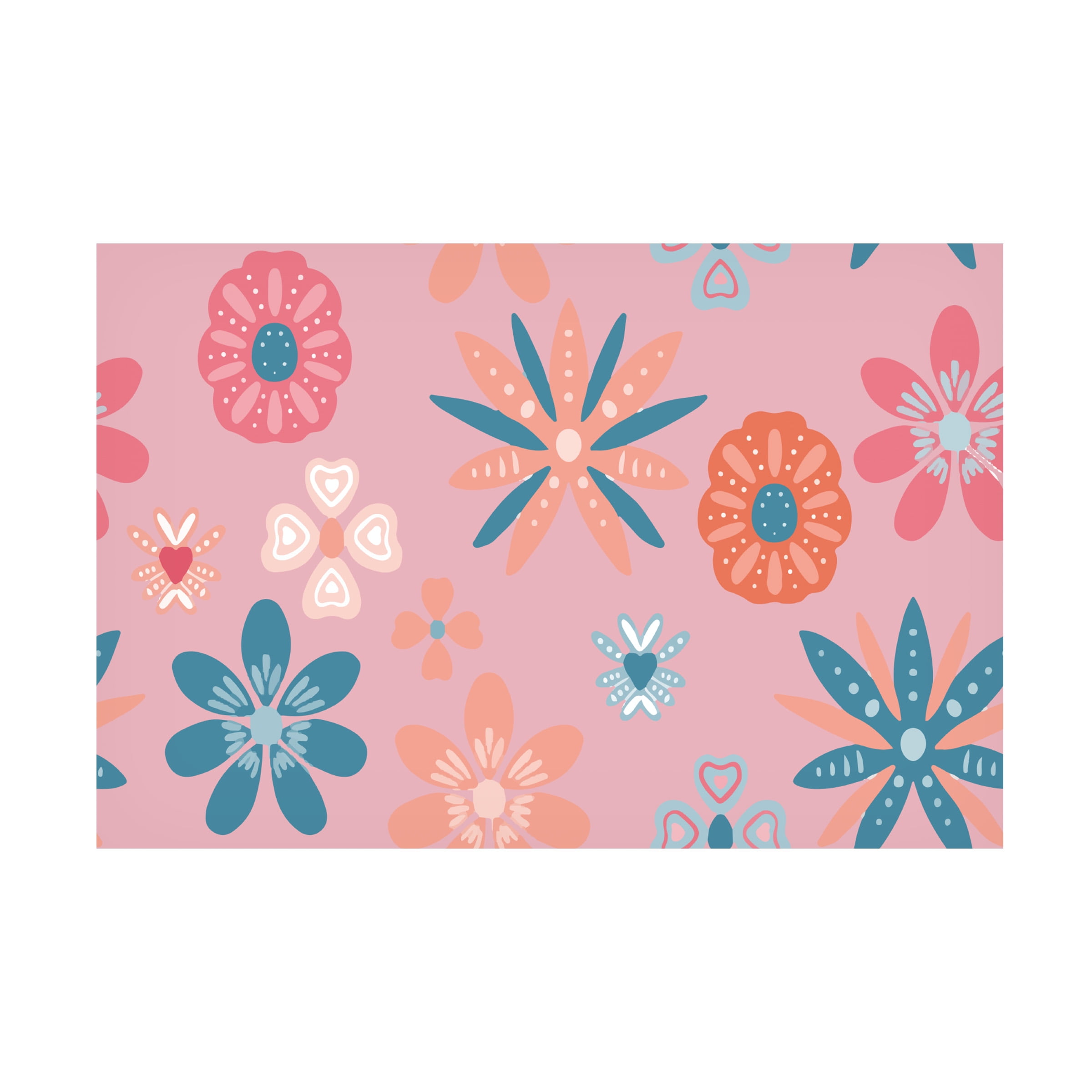 Fiorella Surface Design 'Folk Art Flowers Scattered 17' Canvas Art ...