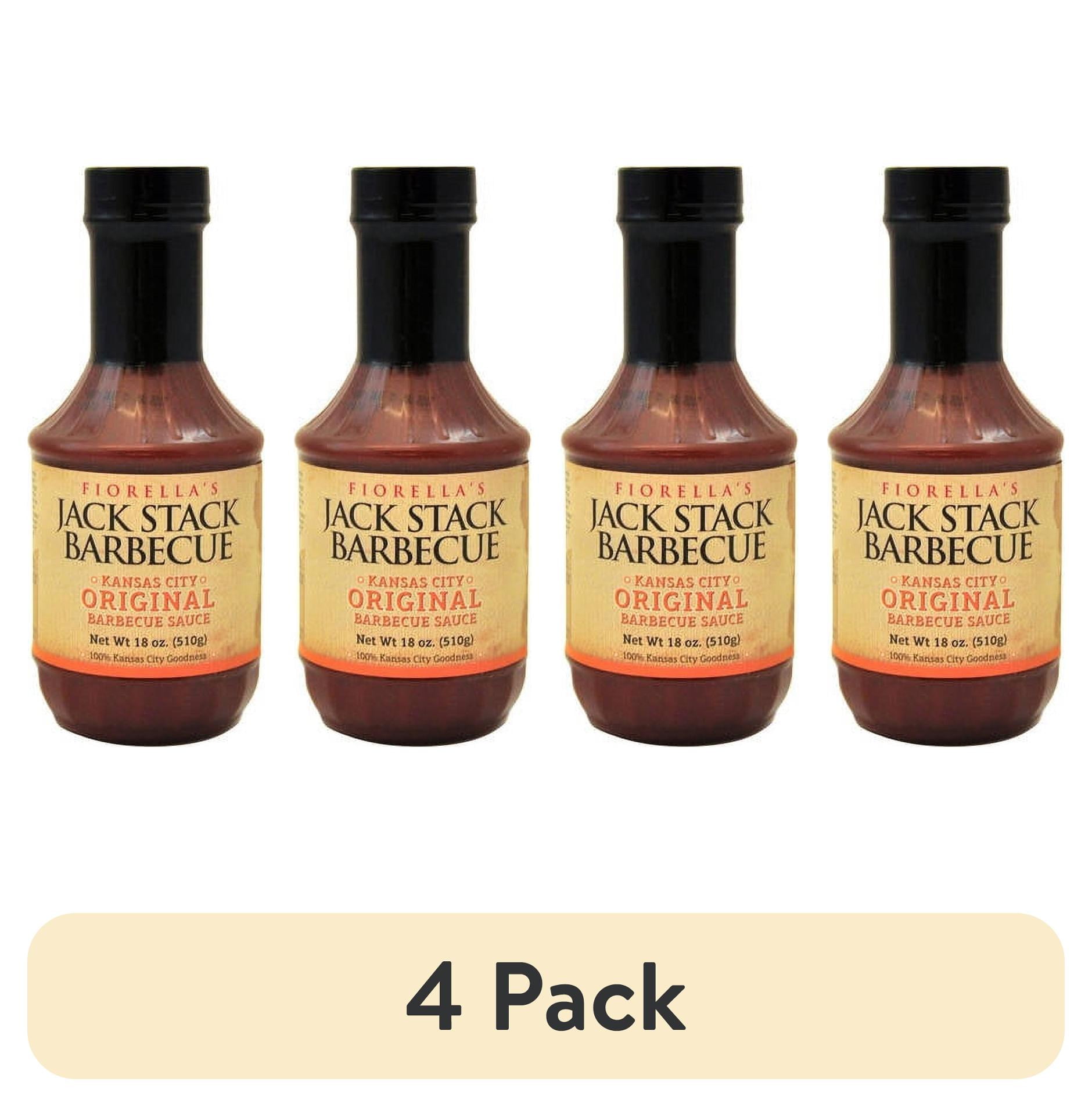 (4 pack) Fiorella's Jack Stack Barbecue Kansas City Barbecue Sauce, 18 ...