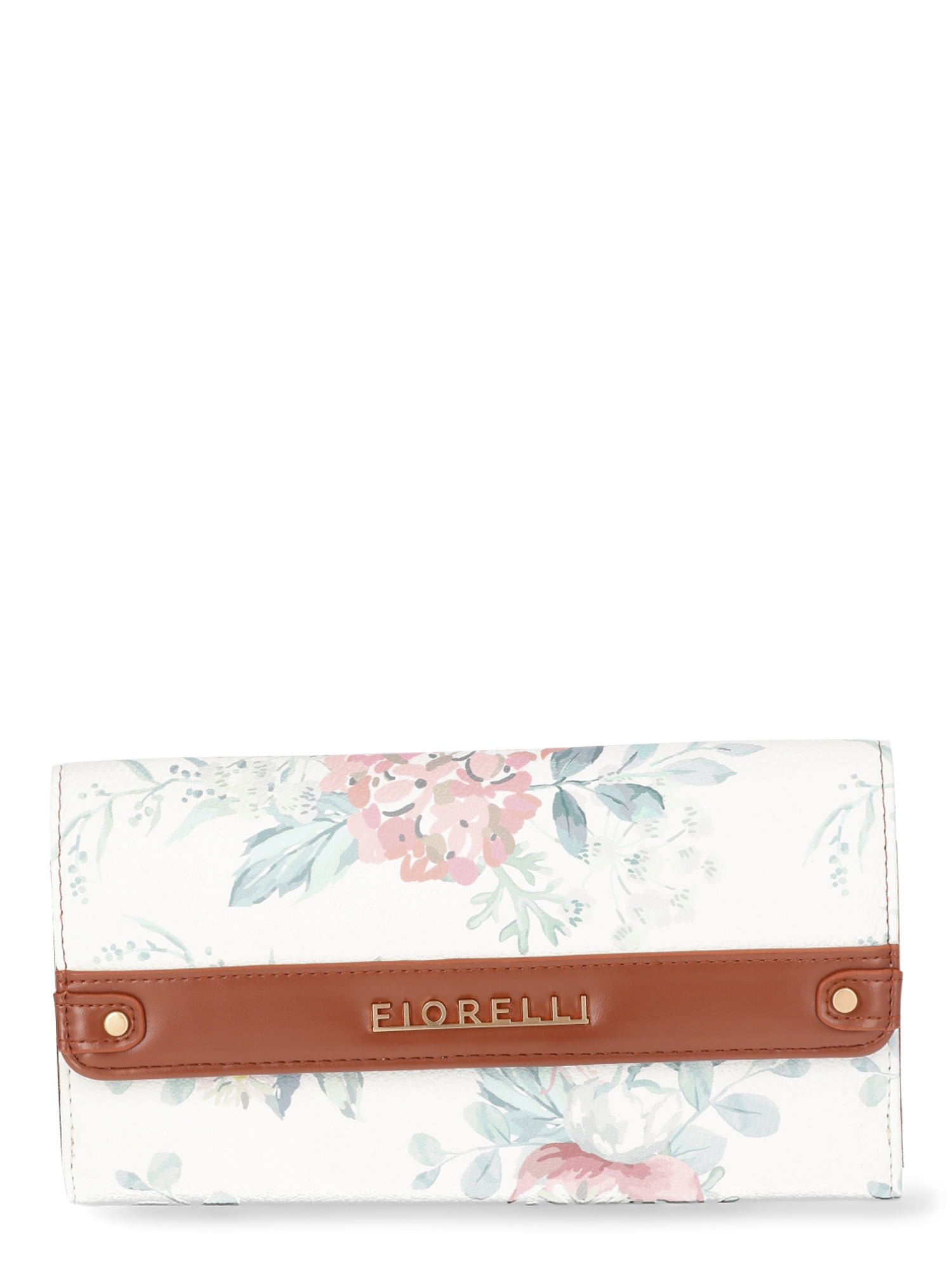 Fiorelli Women's Diana Floral Faux Leather Clutch Wallet with Snap ...