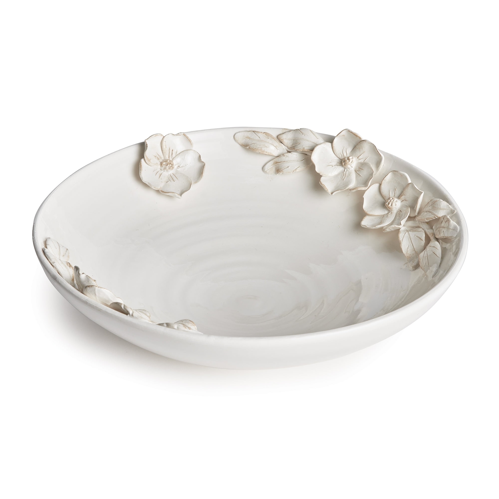 Fiori Decorative Footed Bowl Grande Bowl - Walmart.com