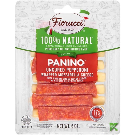 Fiorucci Pepperoni Panino, 6 OZ, 12 Pack - Walmart.com