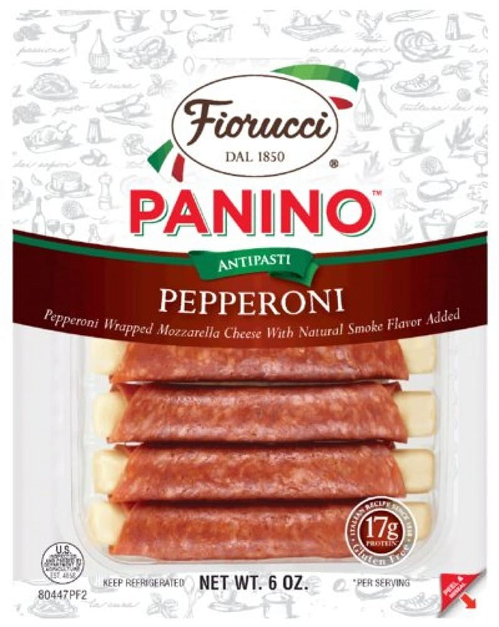 Fiorucci Pepperoni Panino Fingers, 6 OZ, 12 Pack - Walmart.com