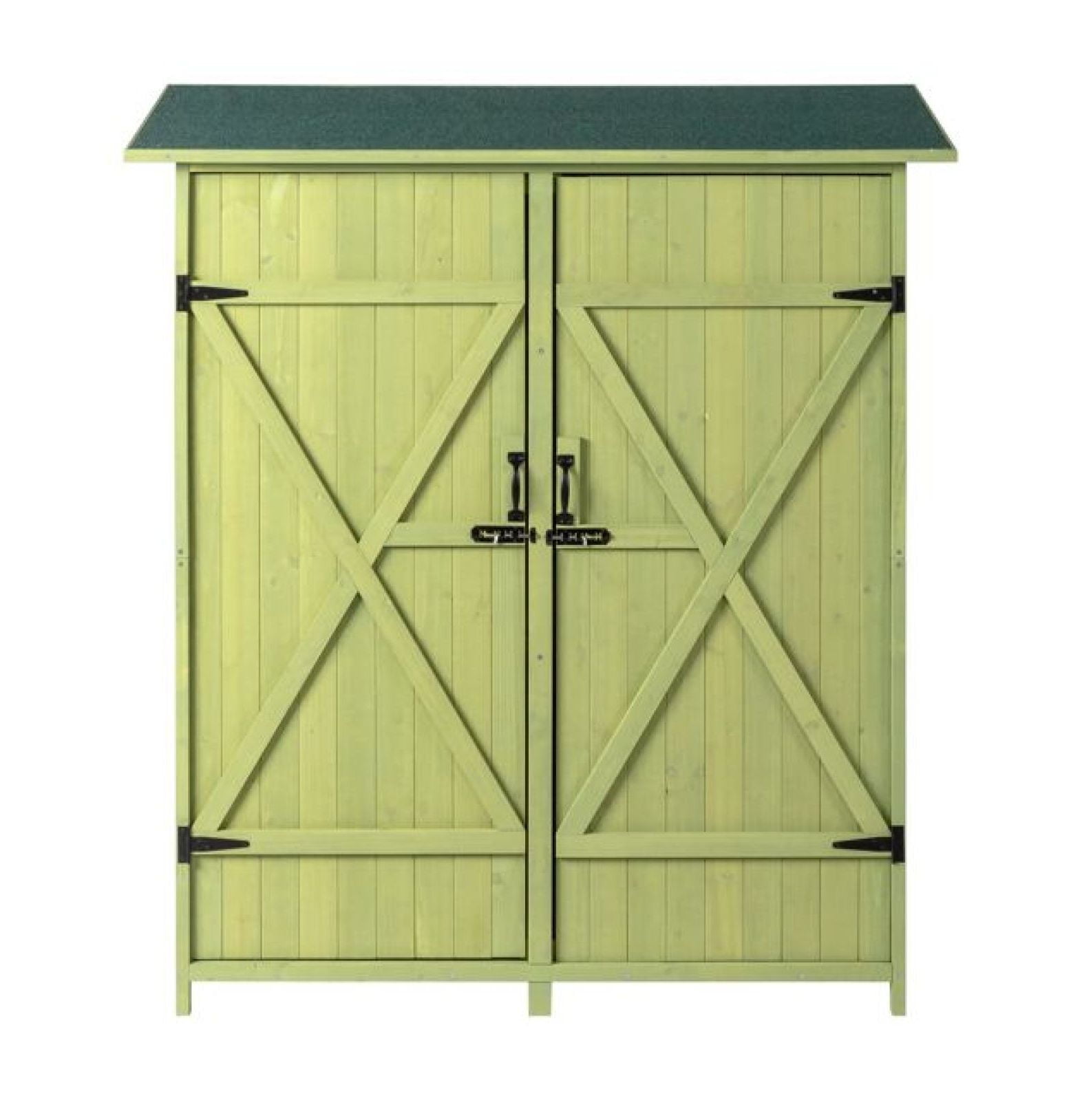 Fir Wood Shed Garden Storage Shed Green - Outdoor Garden Shed, Durable ...