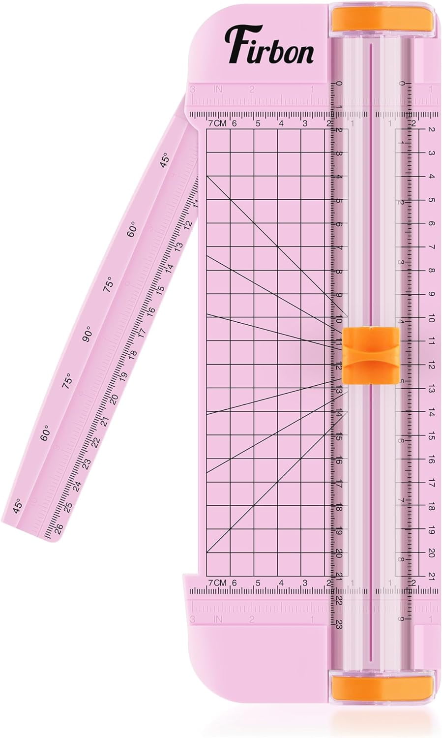 Firbon Pink A5 Paper Cutter, Straight Small Paper Trimmer with Side ...