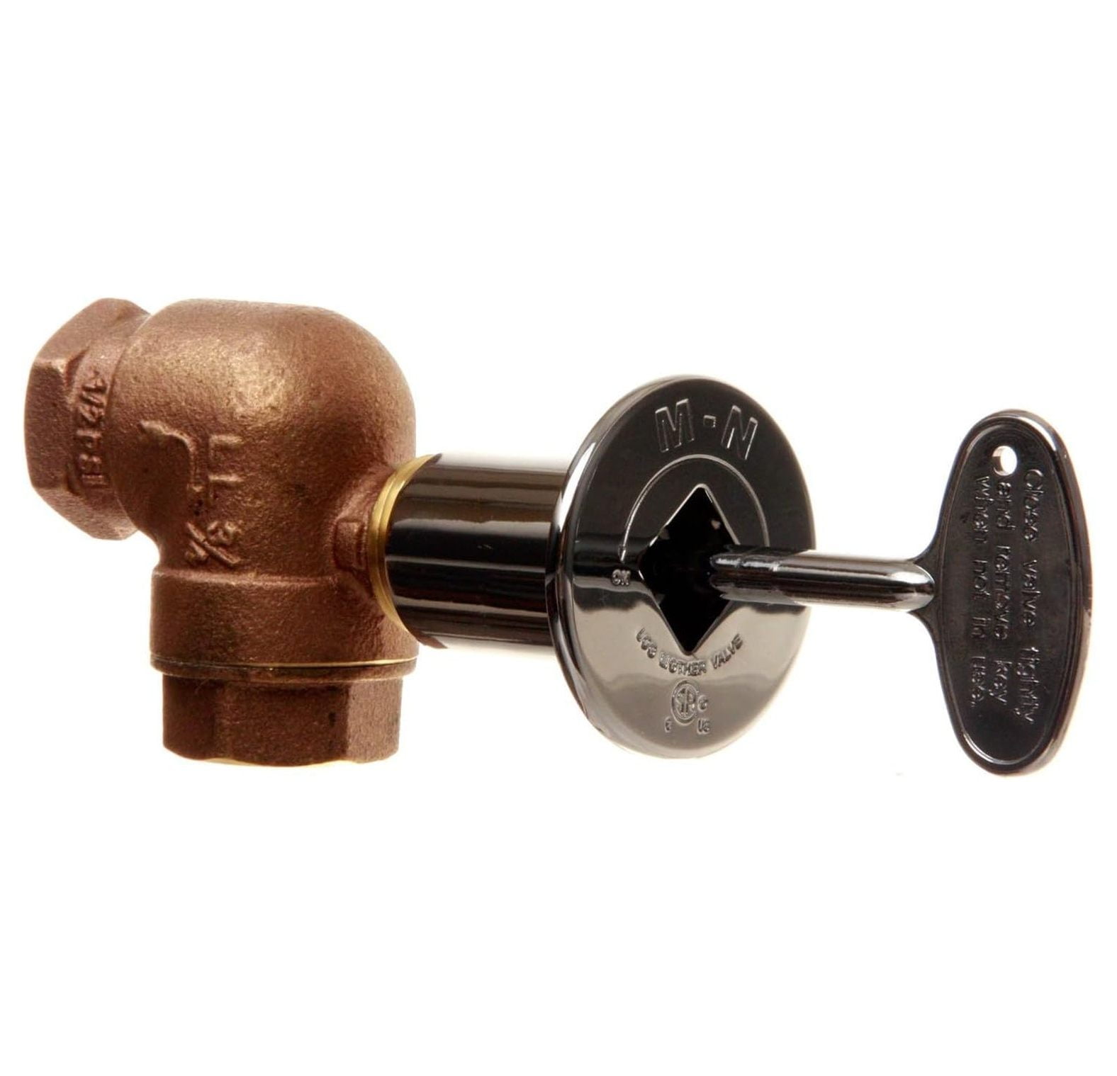 Fire 3/4-Inch Angled Gas Shut Off Kit (MACB-HC), Polished Chrome Flange ...