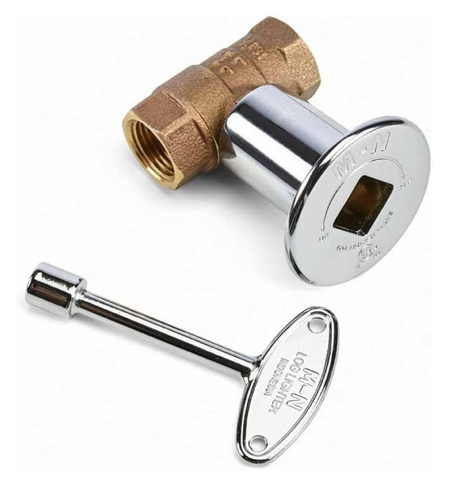 Fire 3/4-Inch Straight Gas Shut Off Kit (MSCB-HC), Polished Chrome ...