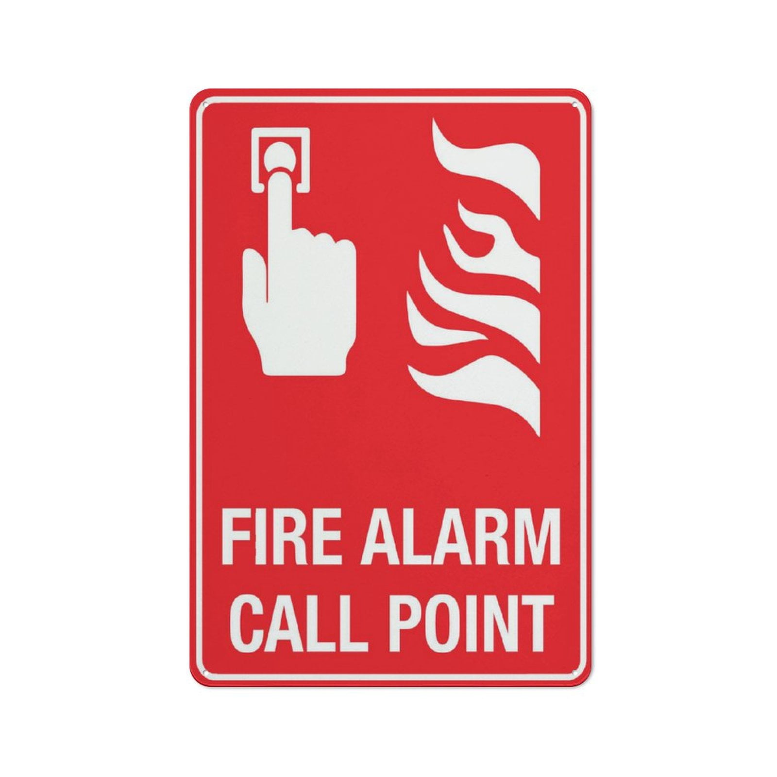 Fire Alarm Call Point Sign Signs Outdoor, Uv Printed Aluminum 12 X 8 In ...