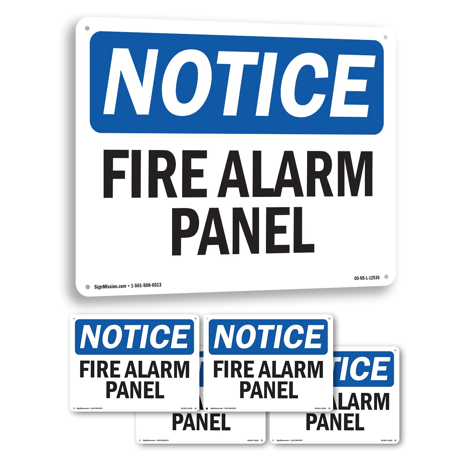Fire Alarm Panel OSHA Notice Rigid Plastic Sign 24 Inch x 18 Inch - 5 ...