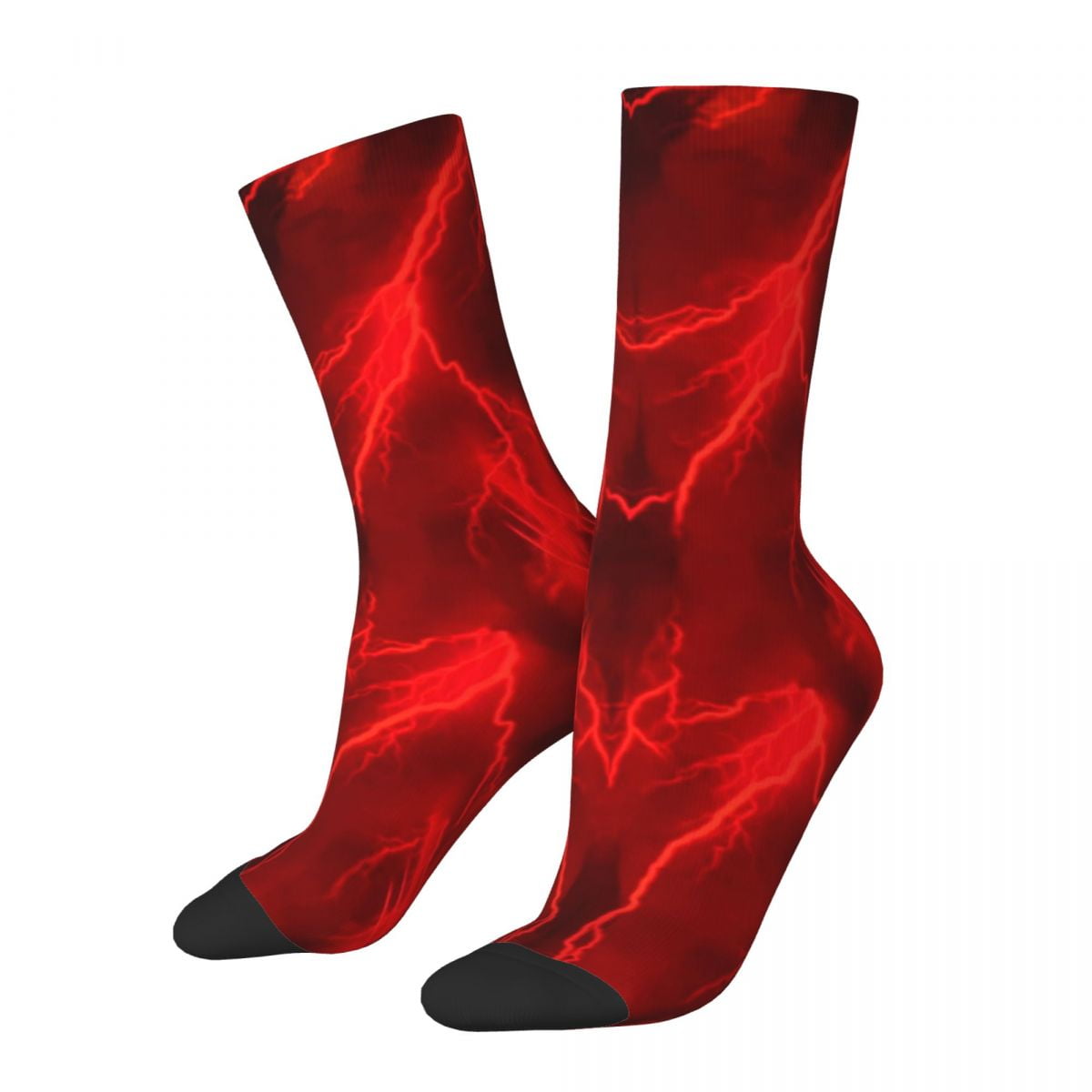 Fire Aqua Flames Socks Blue Fire Print Trendy Stockings High Quality ...