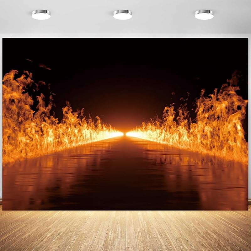 Fire Backdrop Flaming Photography Background Burning Flame Theme ...