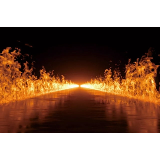 Fire Backdrop for Photography Dreamy Burning Flame Footstep Music Theme ...