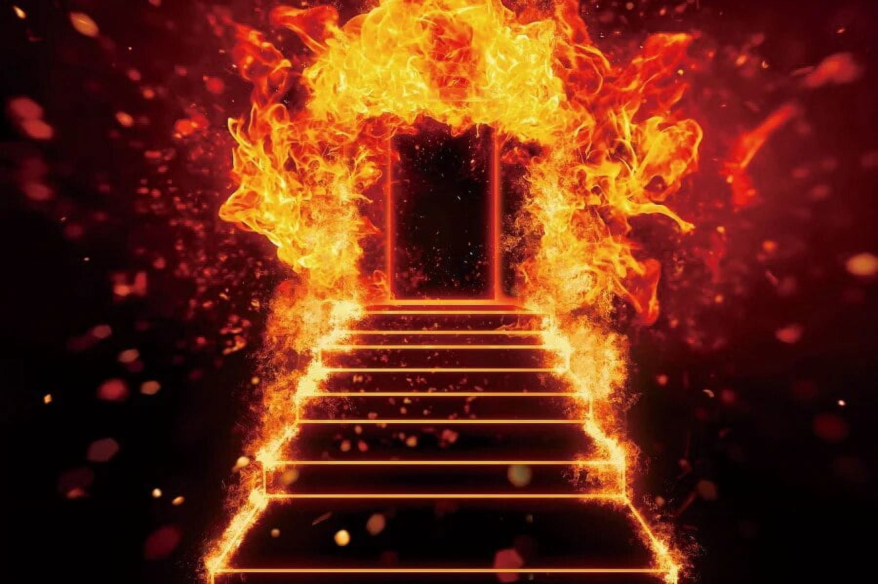 Fire Backdrop for Photography Dreamy Burning Flame Footstep Music Theme ...