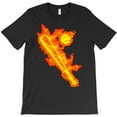 Fire Baseball Bat Flames Funny Ball Diamond Sport Graphic Novelty ...