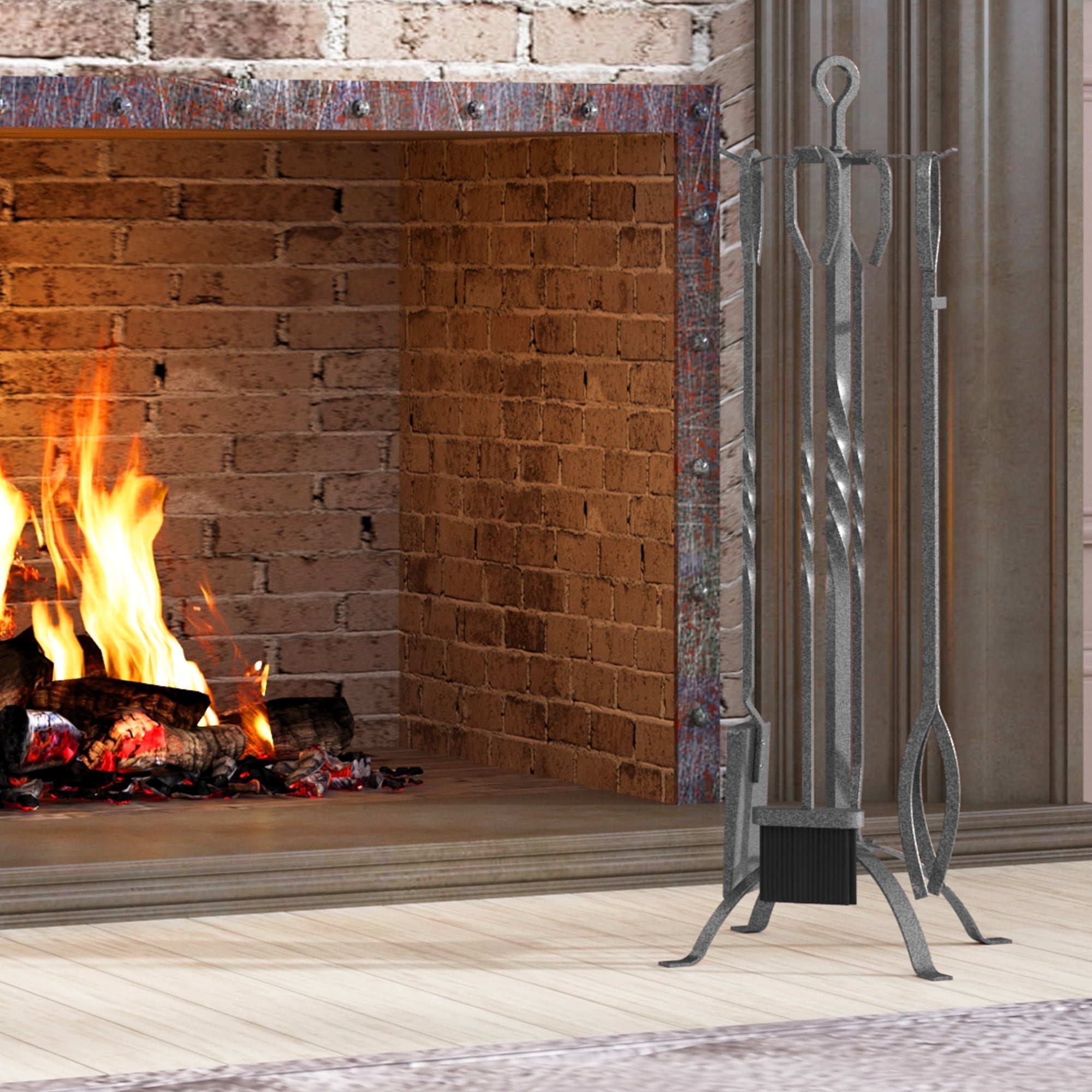 Fire Beauty 5 Pieces Fireplace Tools Sets Fireplace Accessories Tools ...