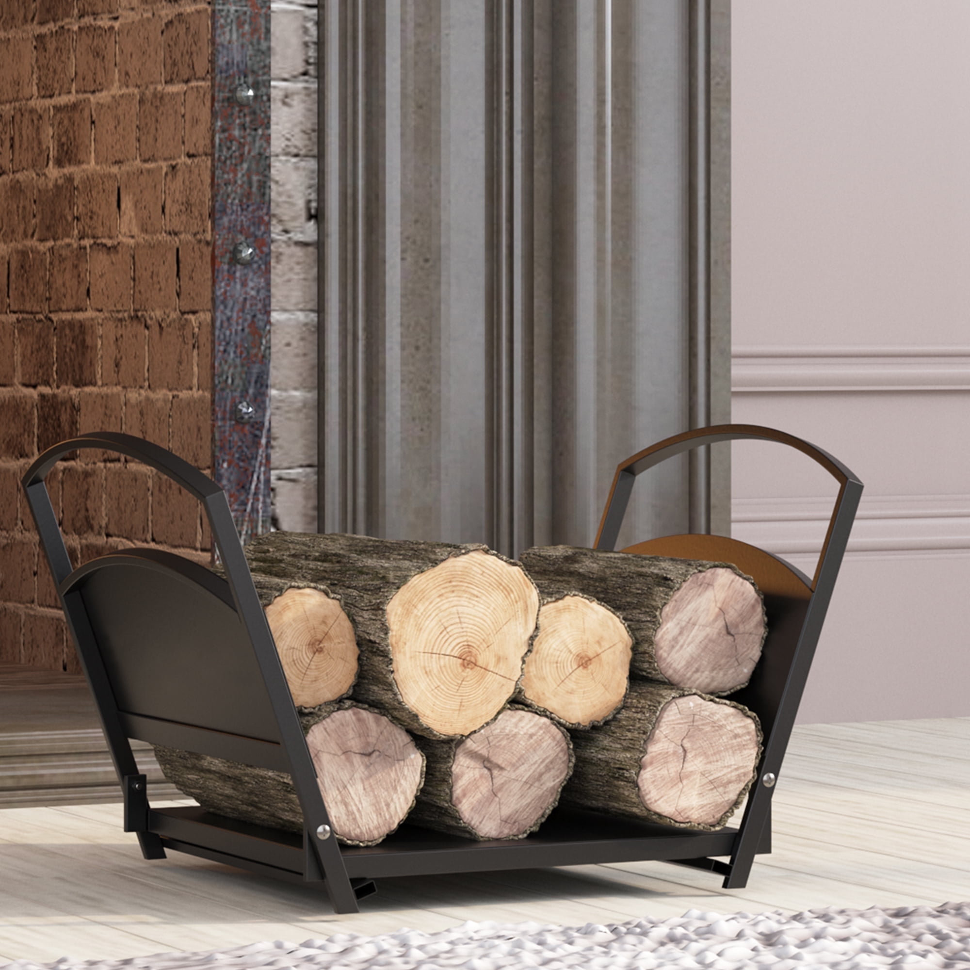 Fire Beauty Fireplace Log Holder Folding Firewood Rack,Stacking Rack ...