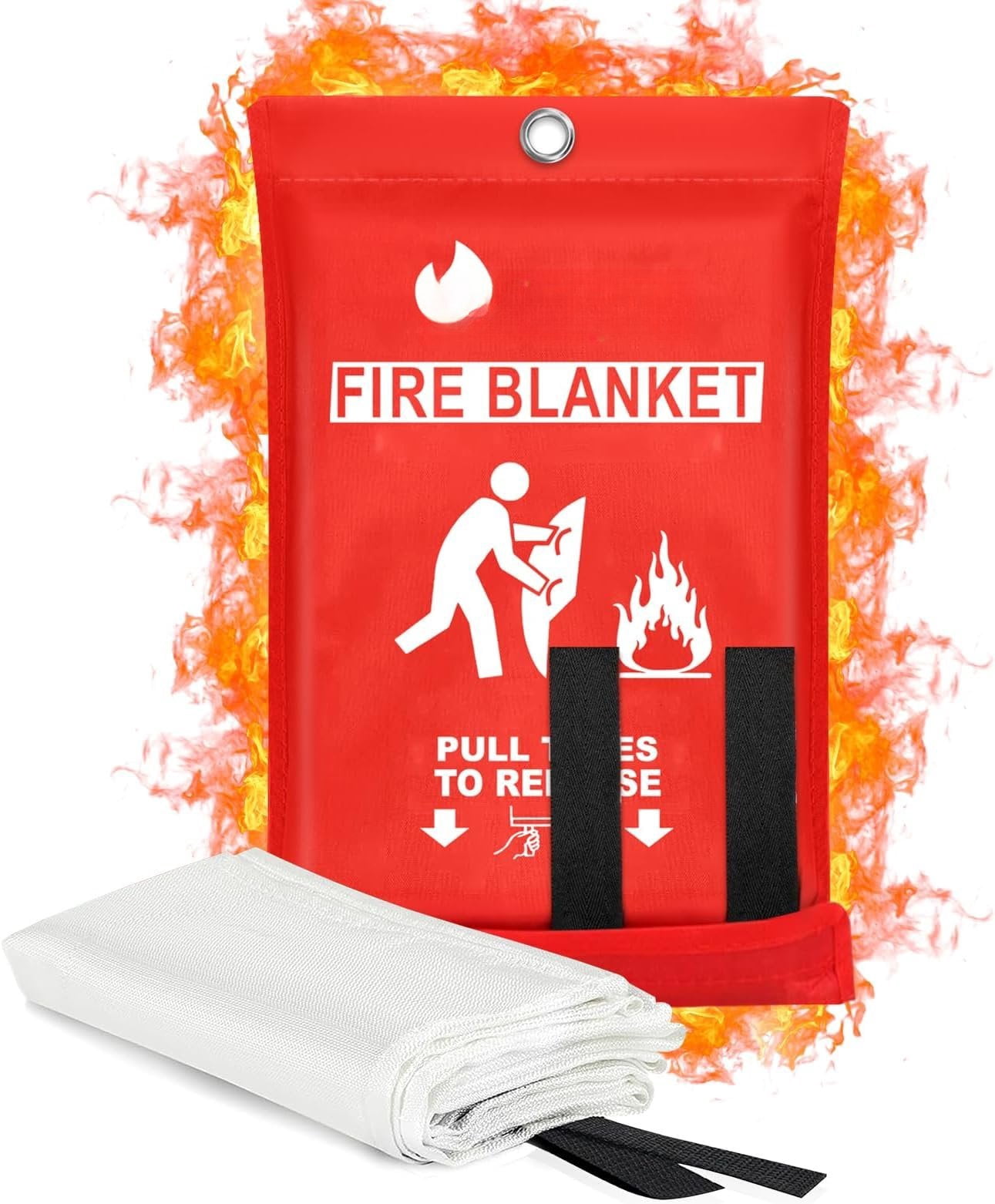 Fire Blanket, Fire Extinguisher Blanket, Fire Suppression Fabric, Flame ...