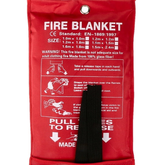 Fire Blanket Portable Fire Resistance Blanket Glass Fibre Flame ...