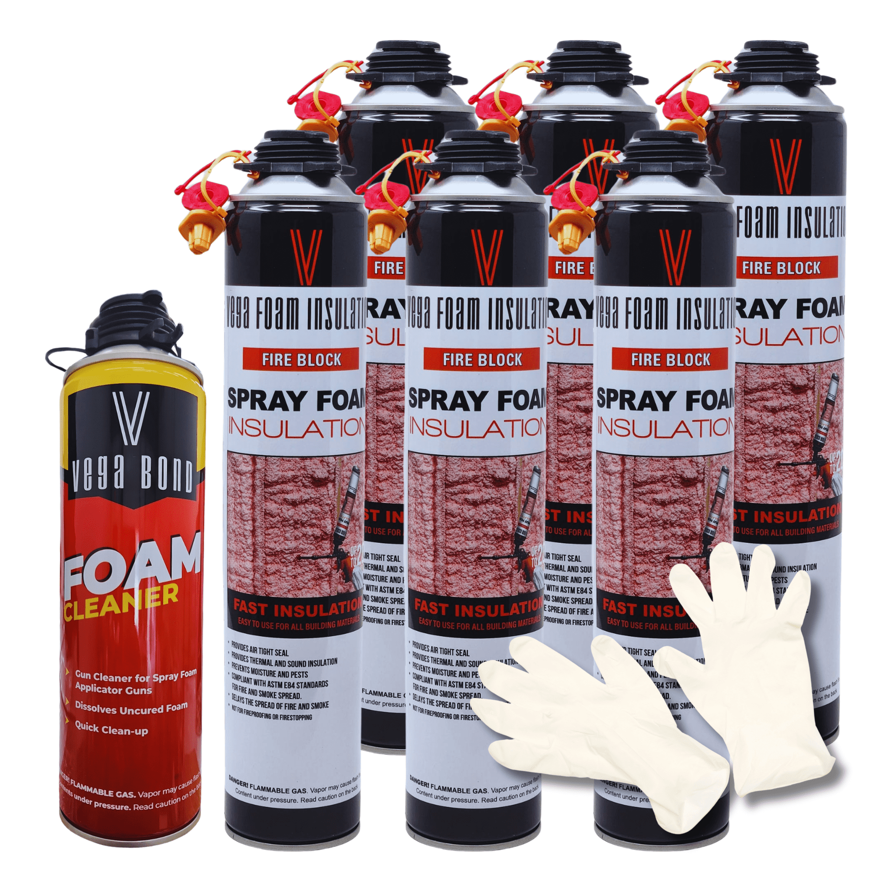 Fire Block Spray Foam Insulation Kit - Closed Cell Thermal and Sound ...