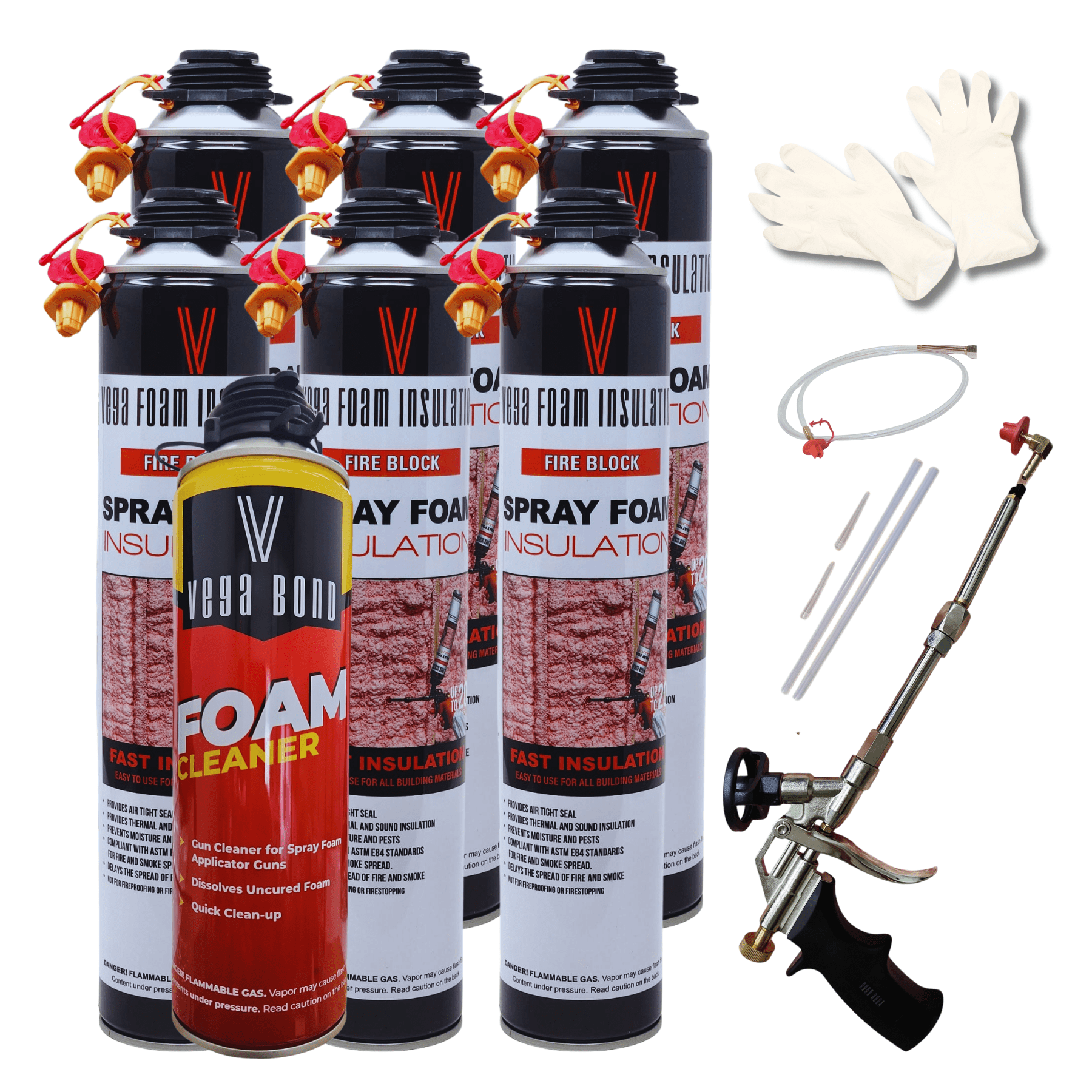 Fire Block Spray Foam Insulation Kit - Closed Cell Thermal and Sound ...