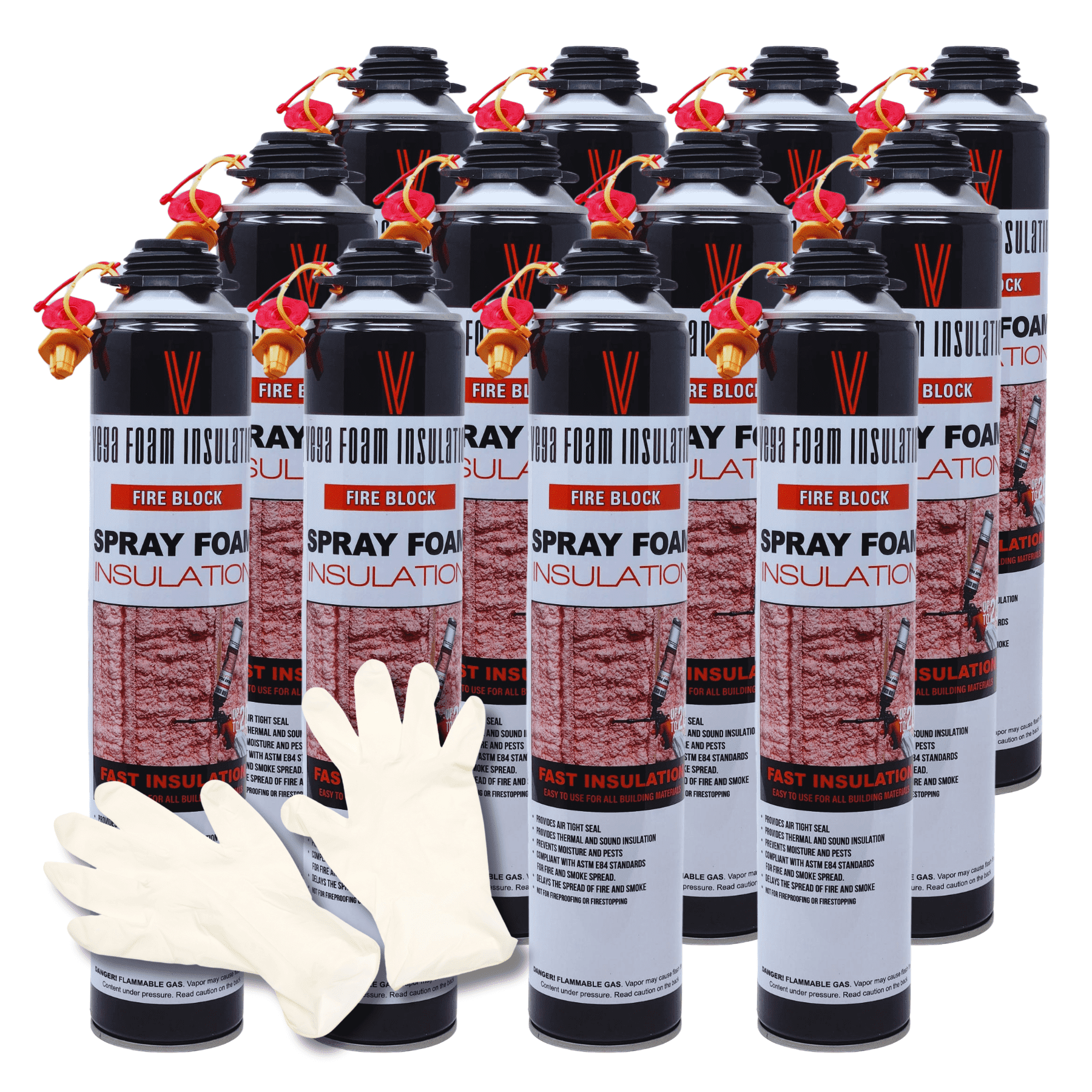 Fire Block Spray Foam Insulation Kit. Closed Cell Thermal and Sound ...