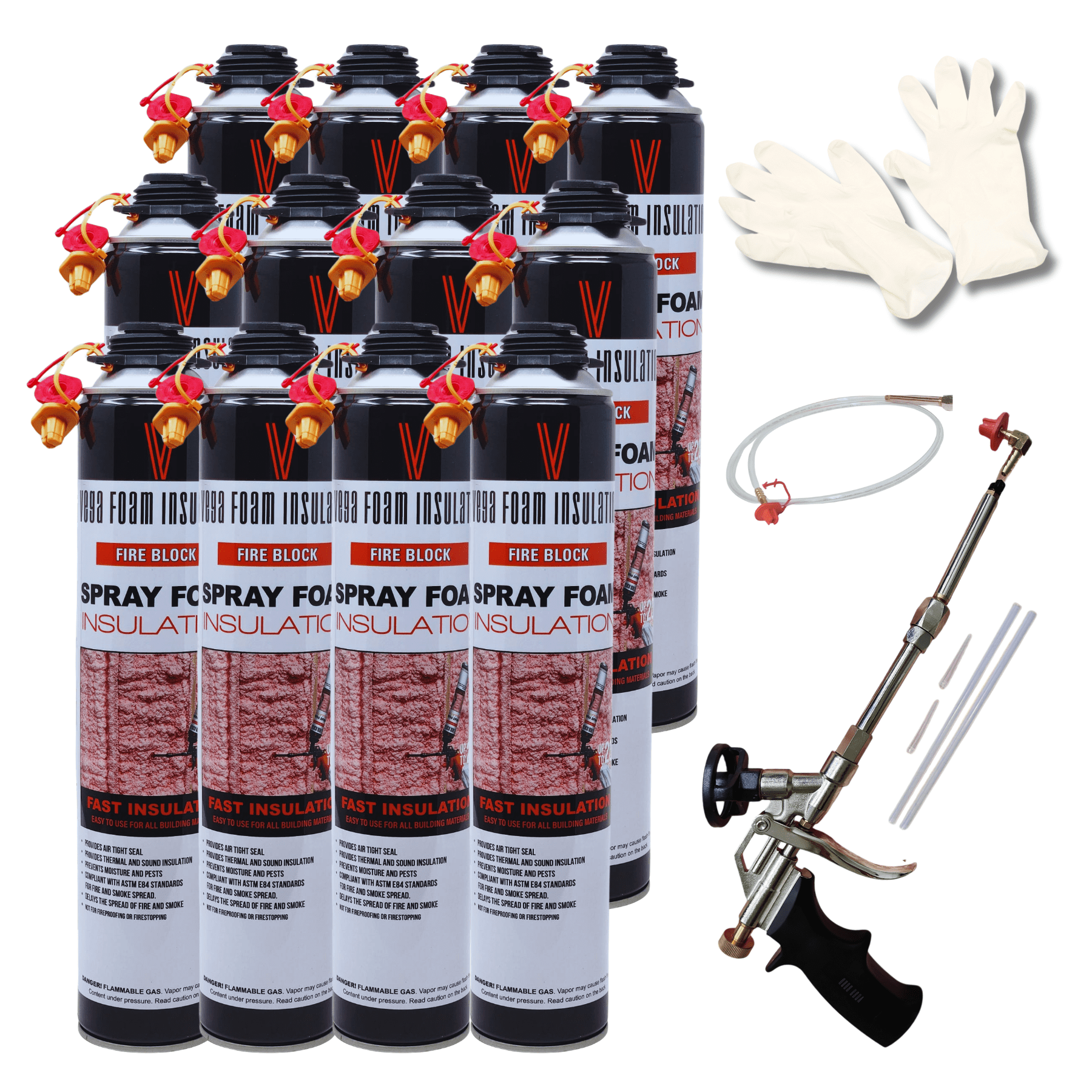 Fire Block Spray Foam Insulation Kit - Closed Cell Thermal and Sound ...