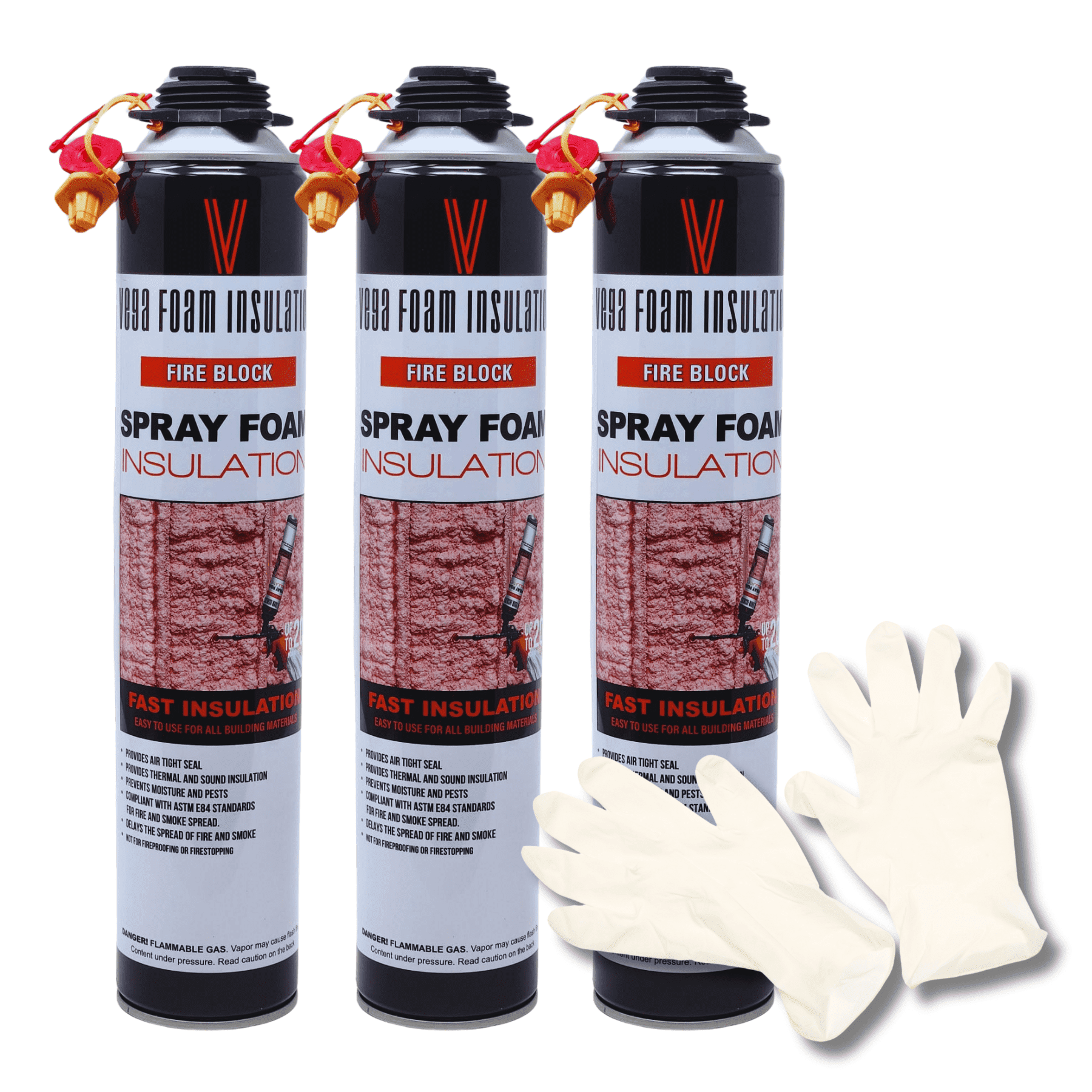 Fire Block Spray Foam Insulation Kit - Closed Cell Thermal and Sound ...