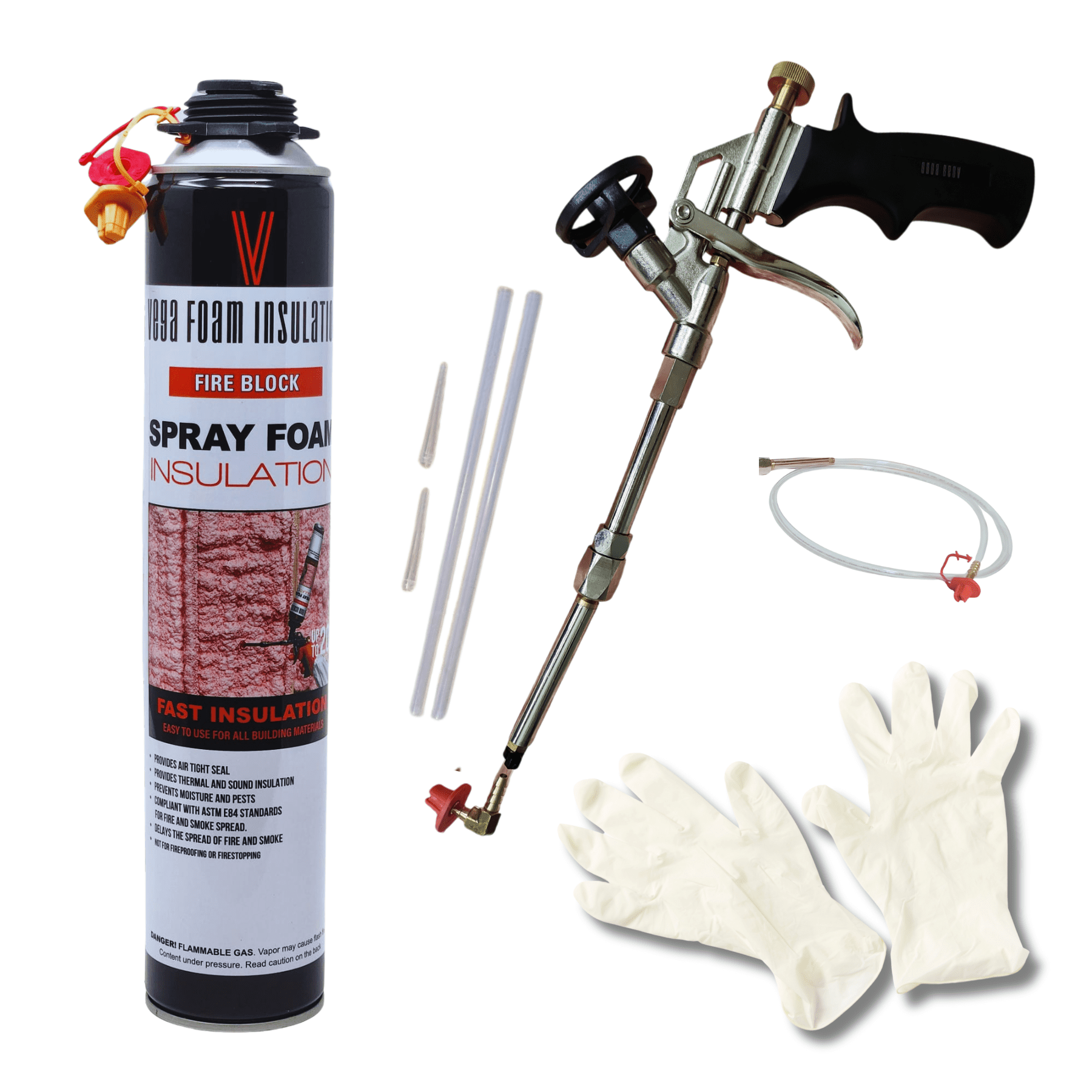Fire Block Spray Foam Insulation Kit - Closed Cell Thermal and Sound ...