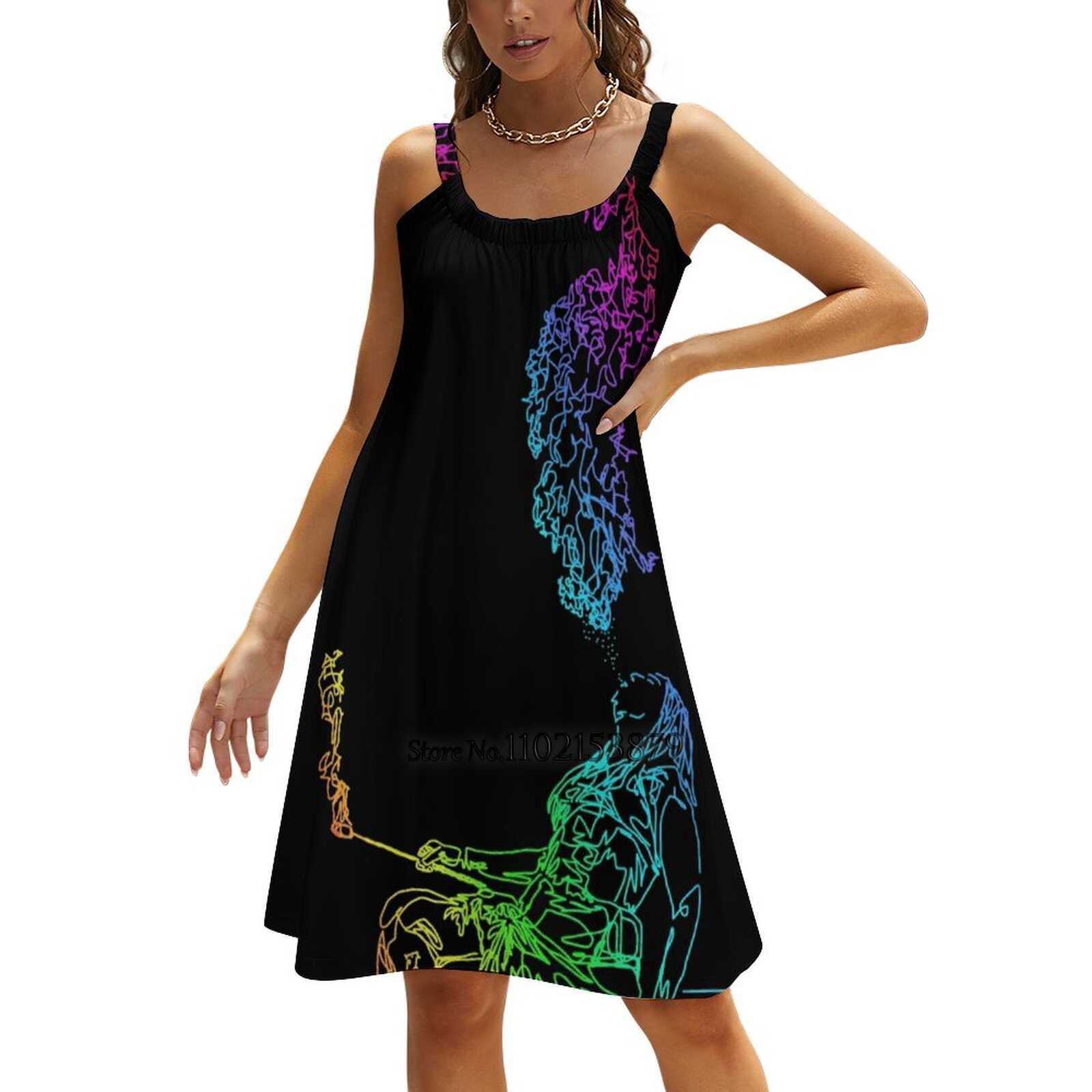 Fire Breathing Babe ( Pride ) Back Lacing Backless Dress Square Neck ...