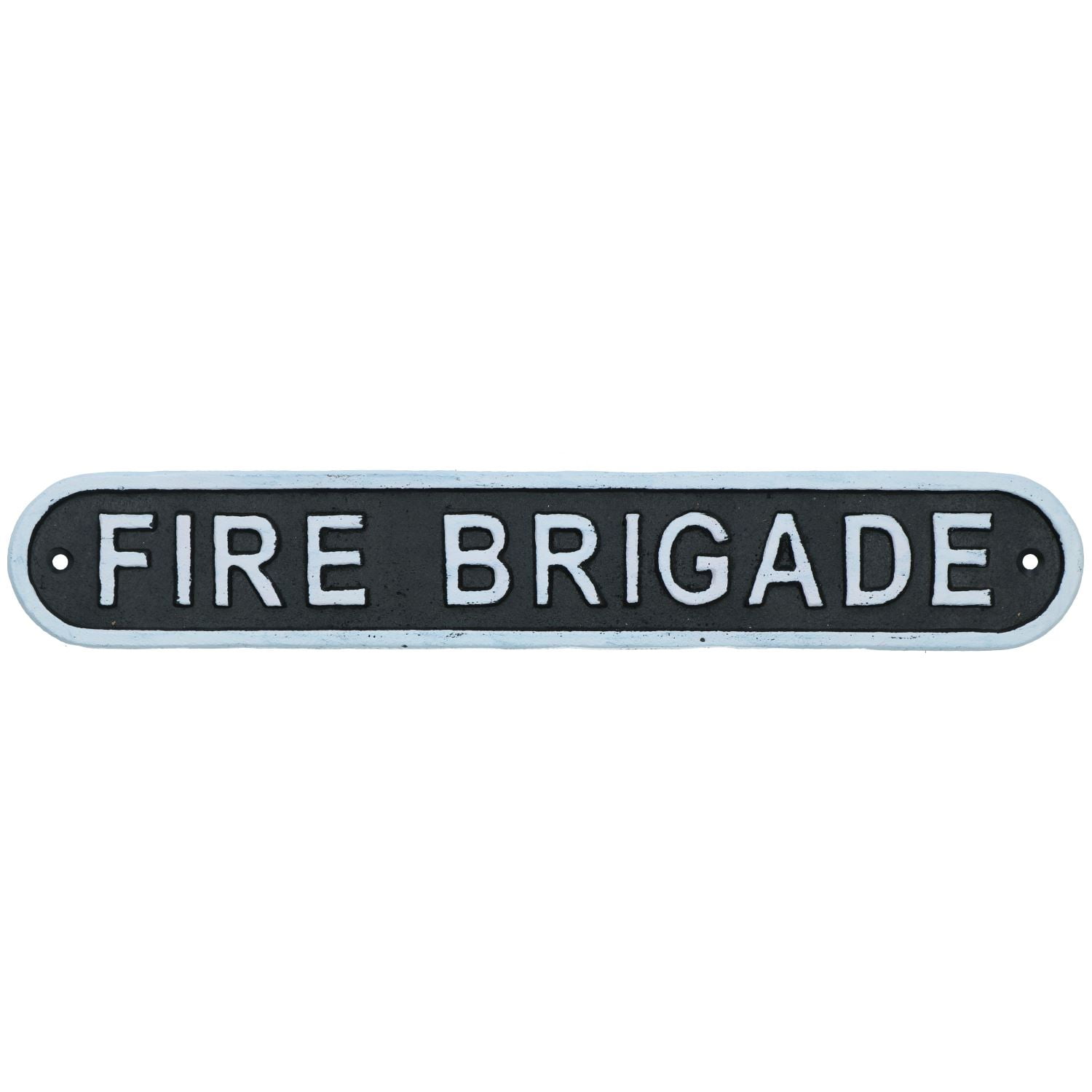 Fire Brigade Cast Iron Sign Plaque Door Wall House Home Gate Garden ...