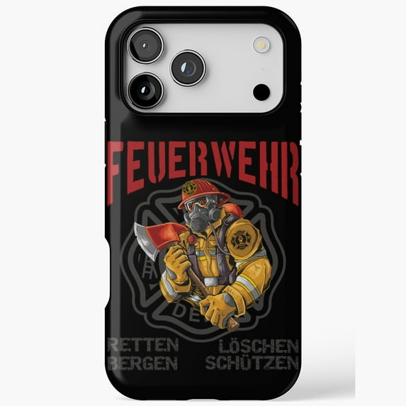 Fire Brigade Rescue Protect Art iPhone Case 17 through 11 Pro Max ...